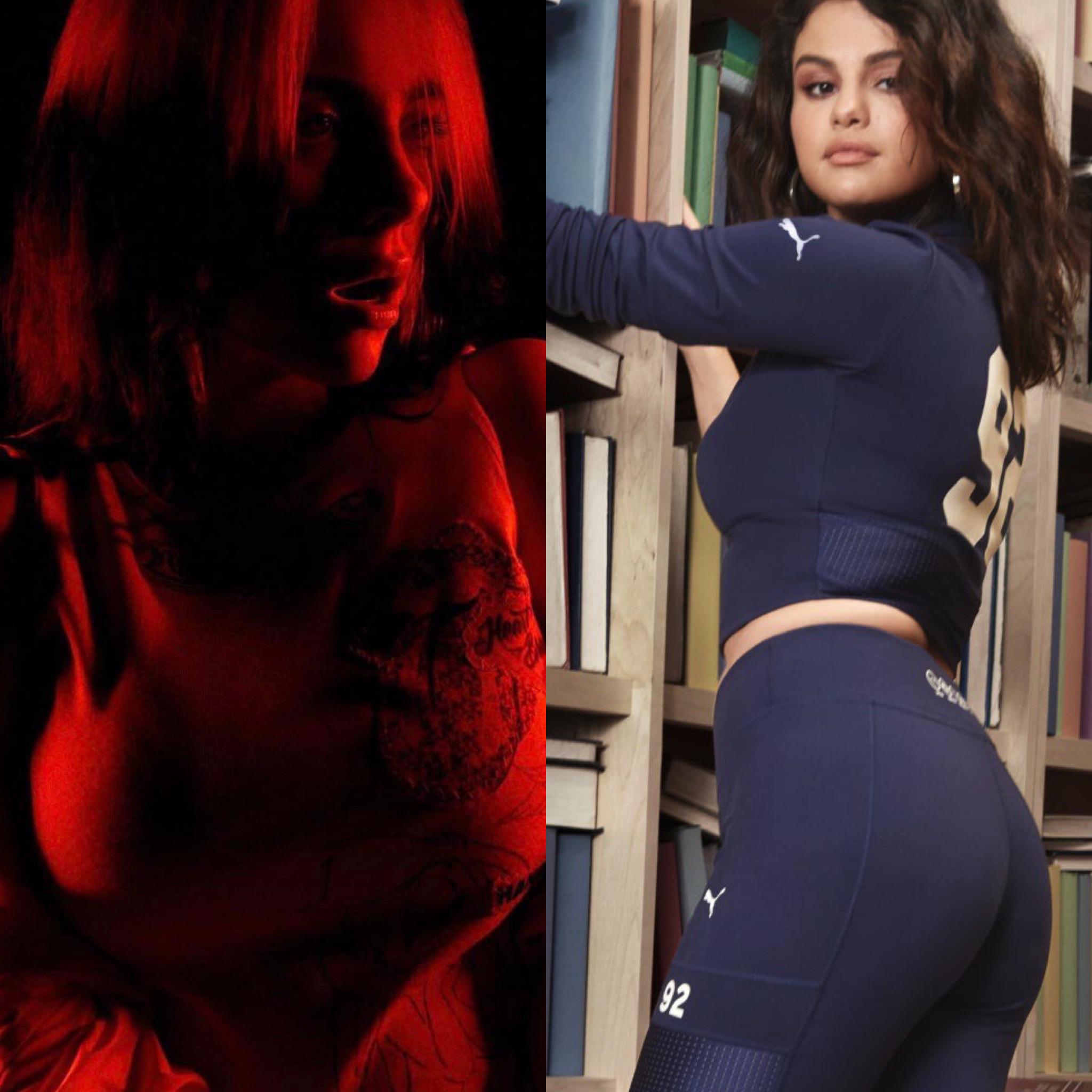 My two most jerked to celebs this year. Billie Eilish and Selena Gomez | Scrolller