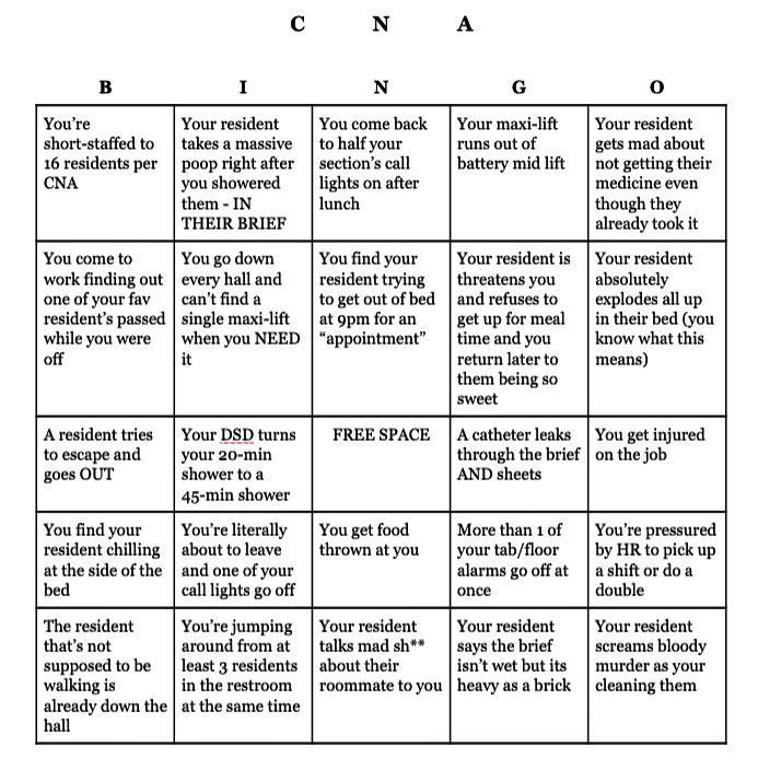 My version of u/fosterthepanic ‘s Bingo Board! | Scrolller