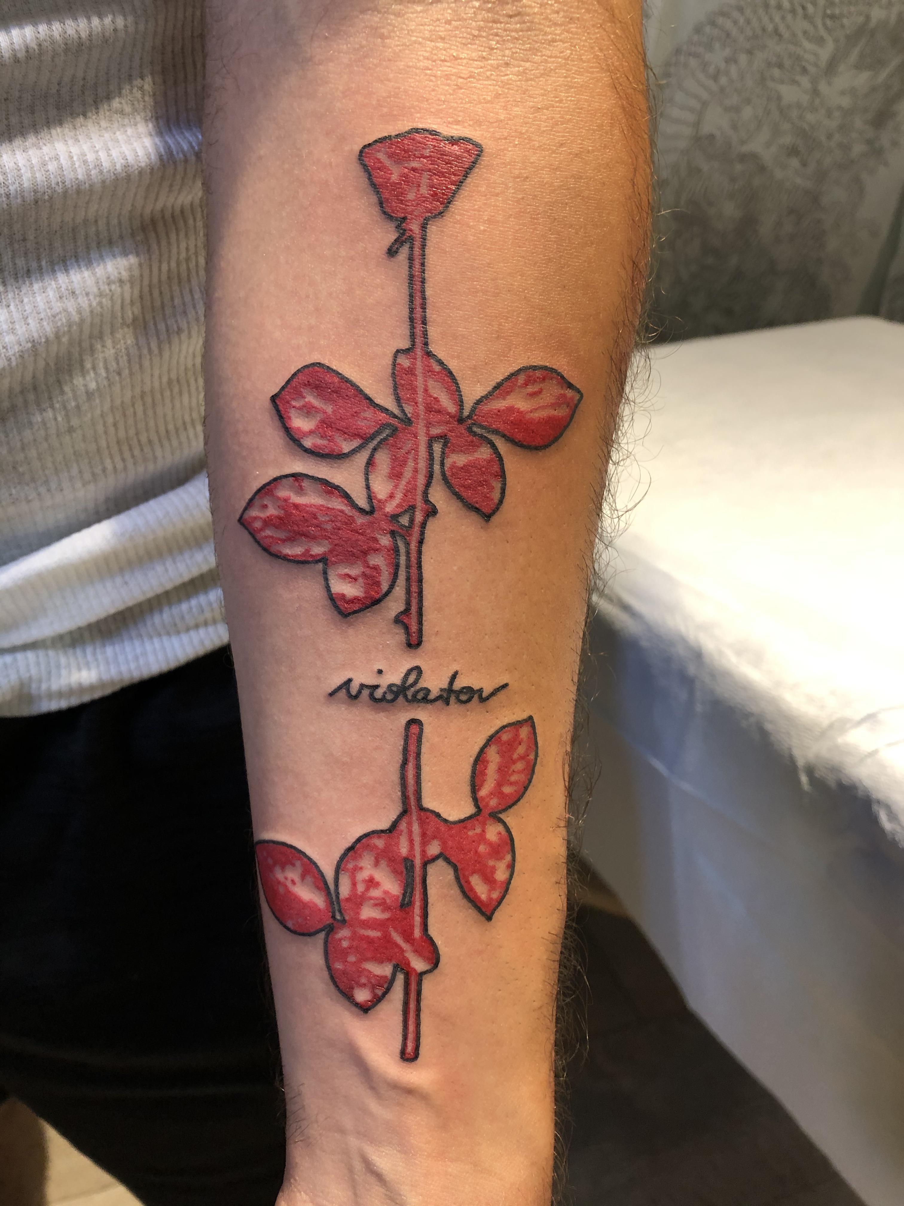 My Violator tattoo when it was fresh! | Scrolller