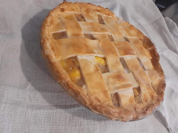 My wife made a peach pie. | Scrolller