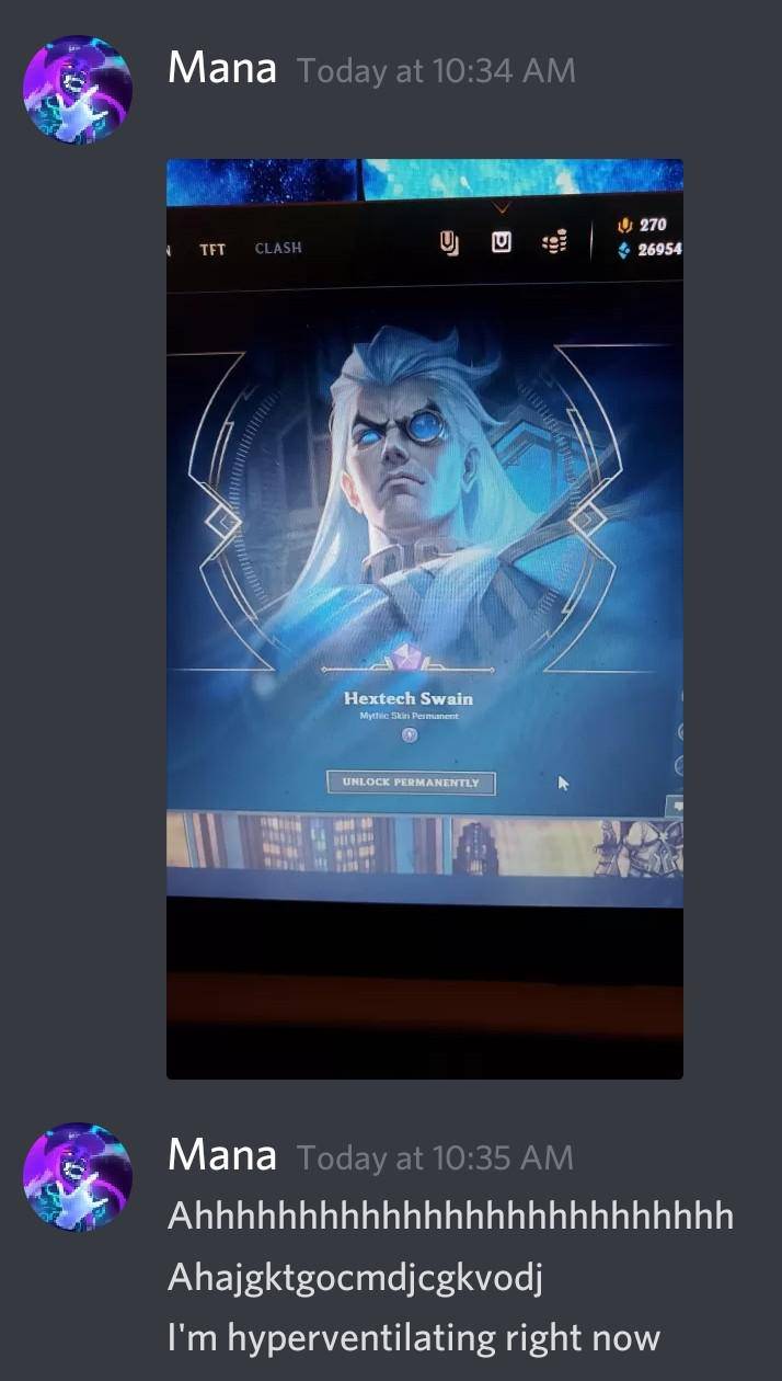 My Wife's reaction to finally getting Hextech Swain. | Scrolller