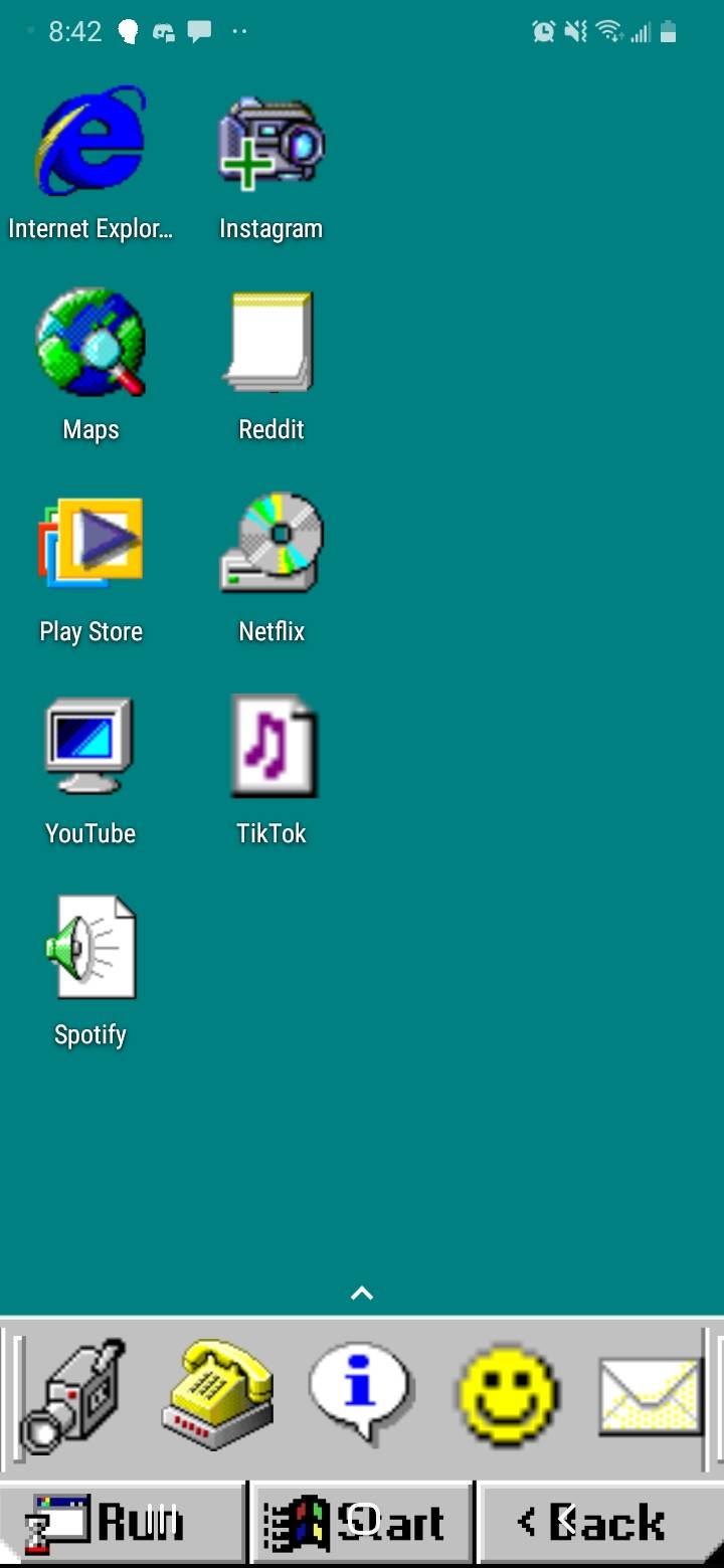 My windows 98 android homescreen | Scrolller