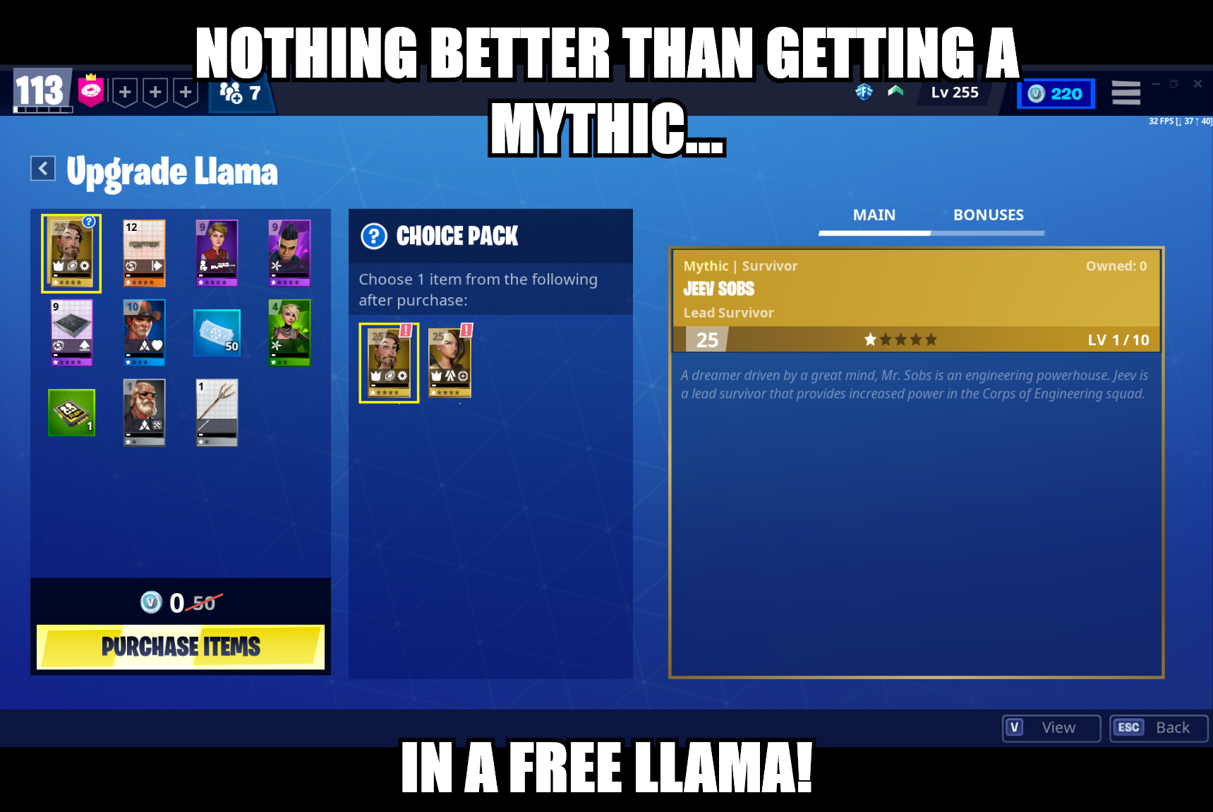 Mythic in a free llama! | Scrolller