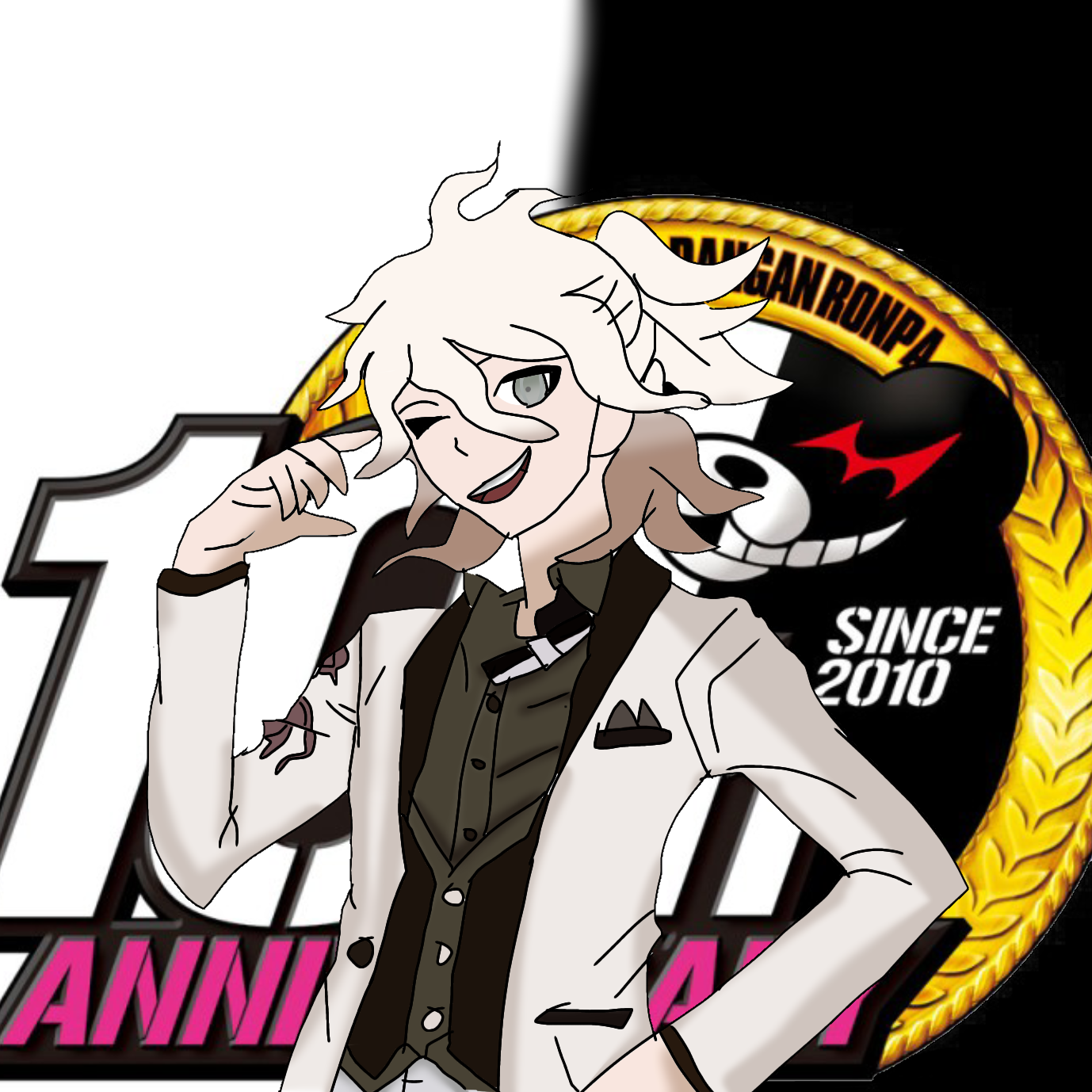 Nagito's 10th anniversary spirit but it's my art style | Scrolller