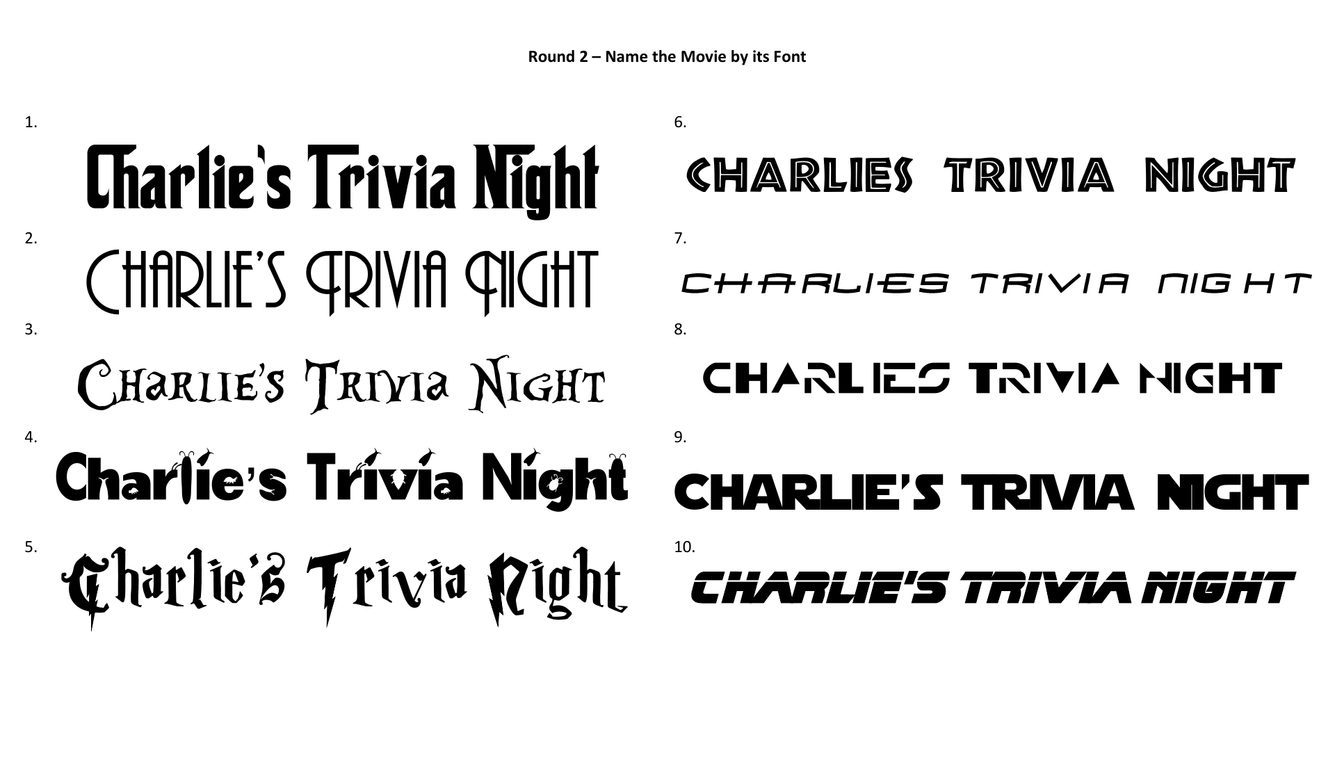 Name the Movie from the Font! | Scrolller