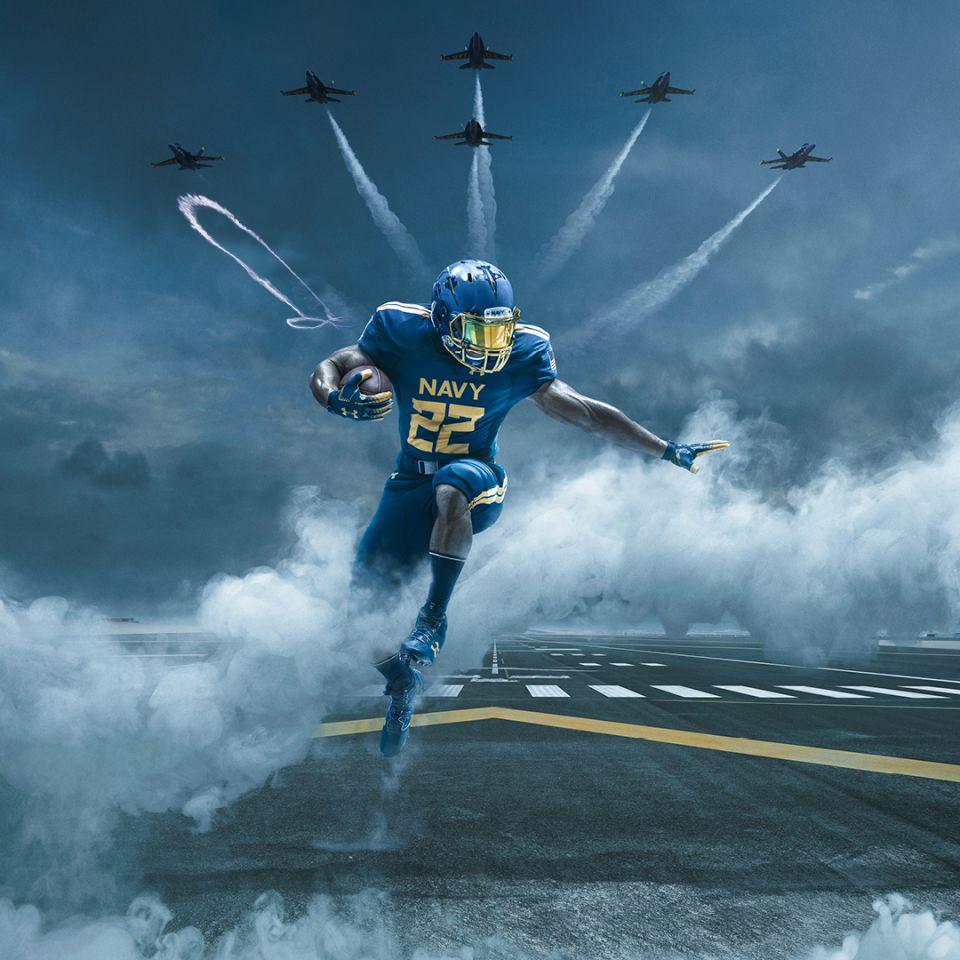 Navy Football Unveils New Blue Angels Inspired Uniforms | Scrolller