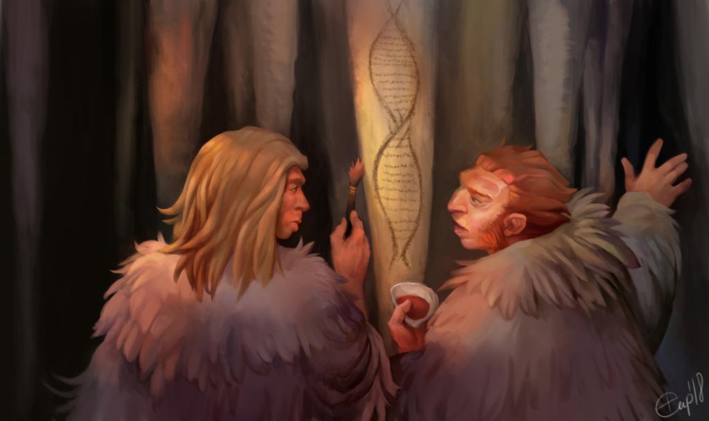 Neanderthals with DNA, by irenetall | Scrolller