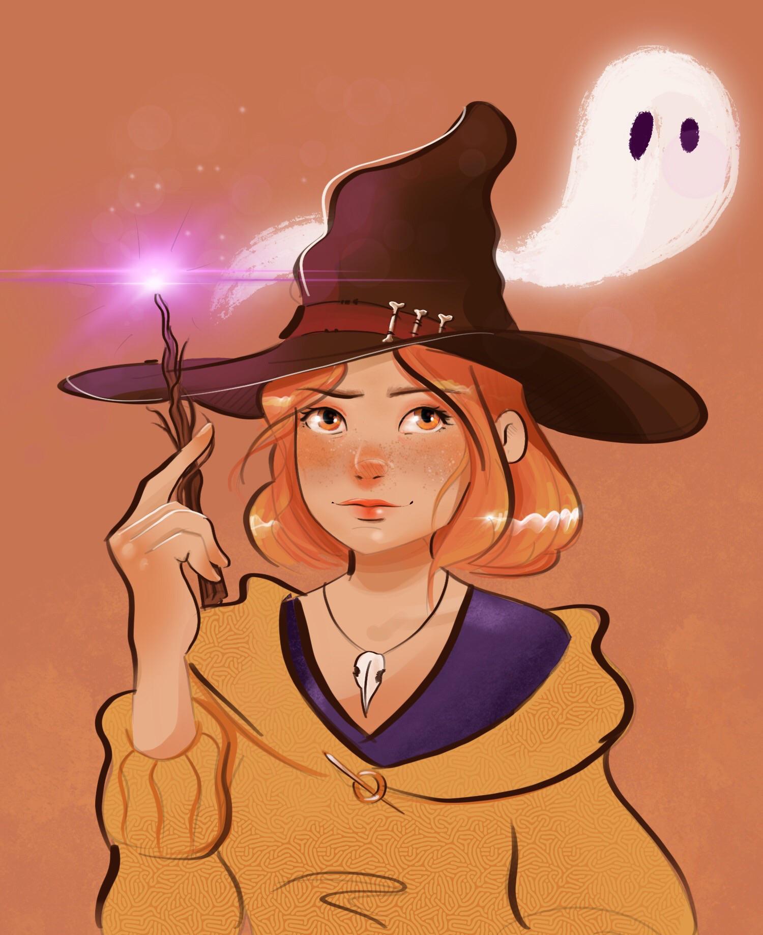 Necromancer, Me, Procreate, 2020 | Scrolller