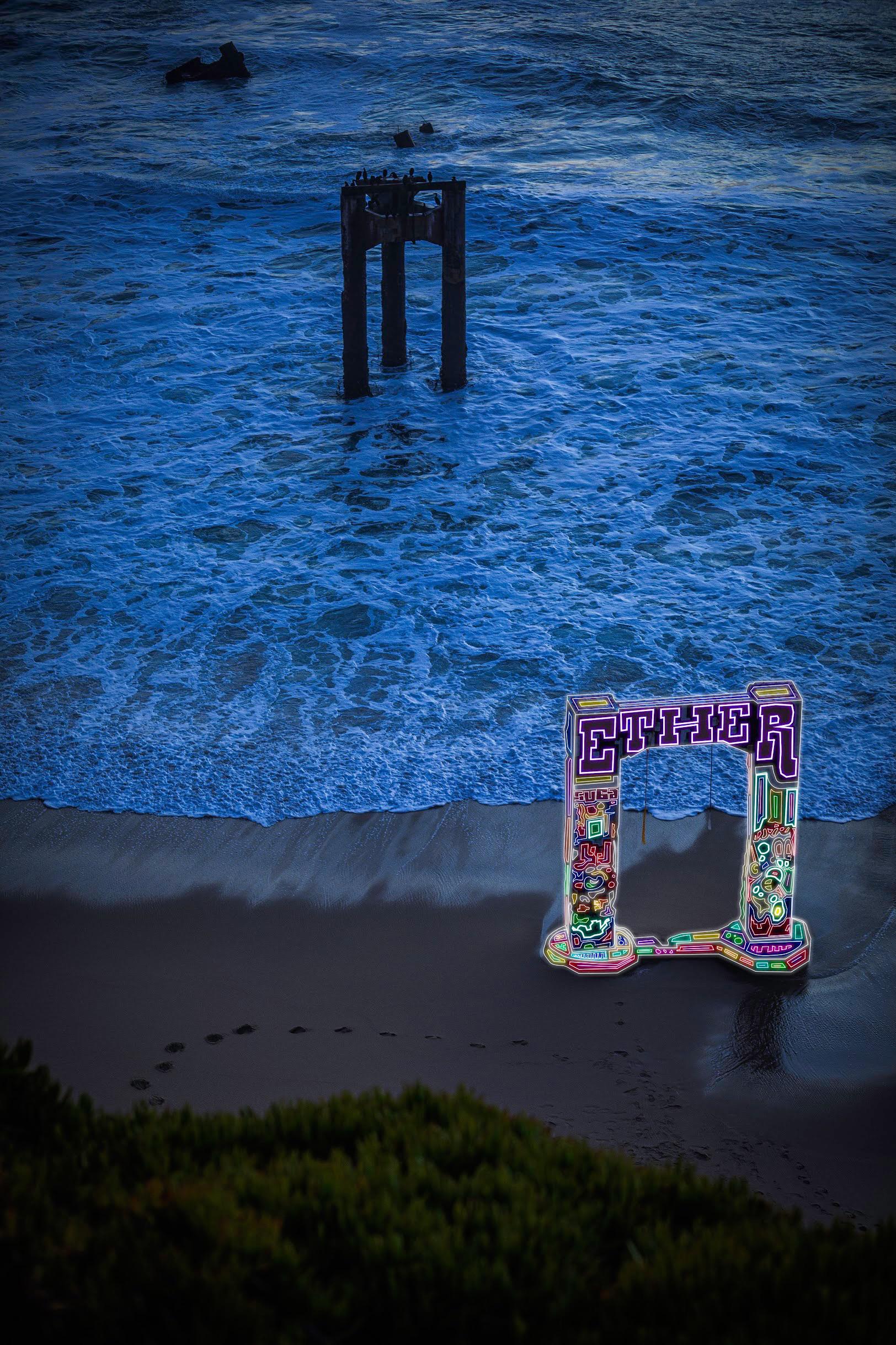Neon Pier - Me, Photo/Digital Drawing, 2021 | Scrolller