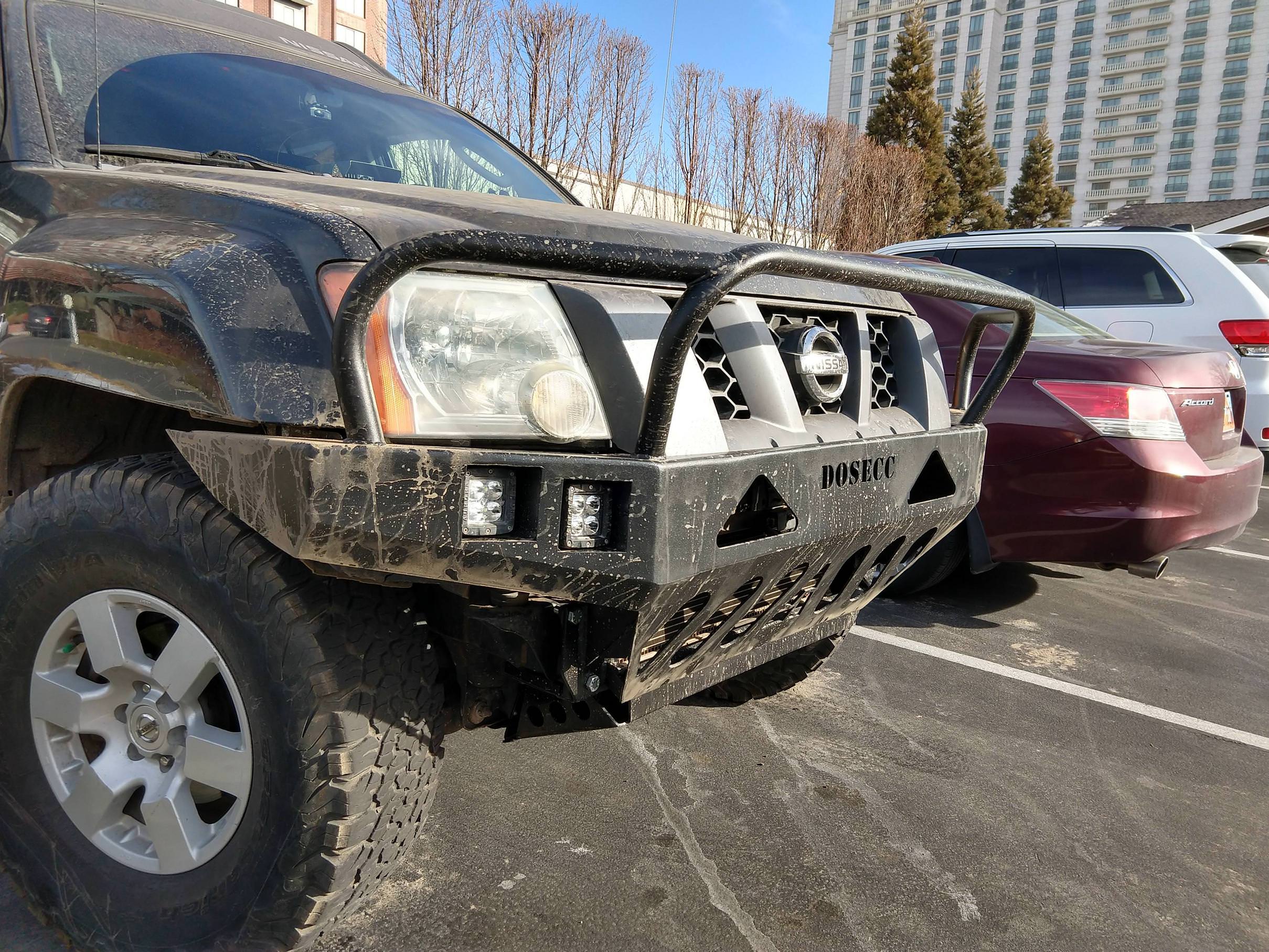 New bumper finally installed! (and looking very out of place at a posh hotel). | Scrolller