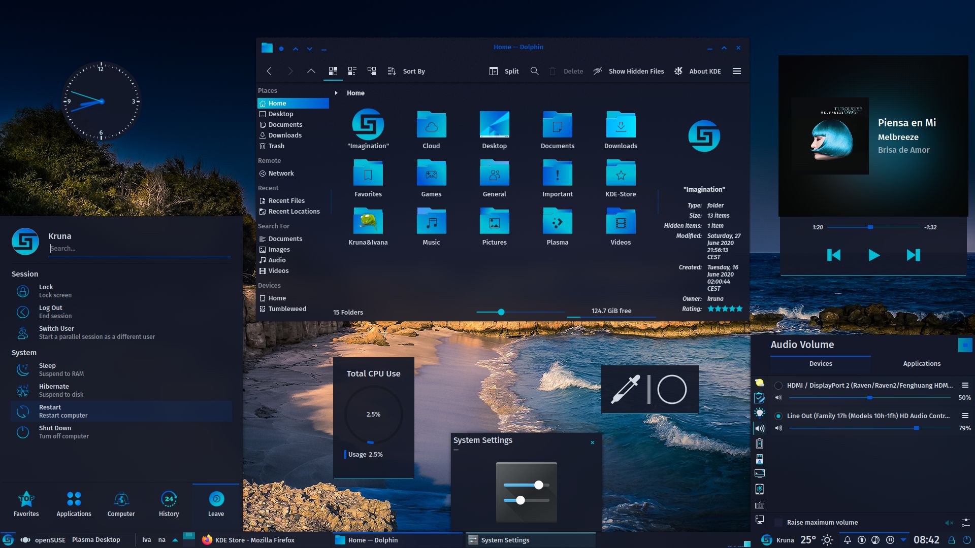 NEW! Dark Plasma Theme "Imagination" | Scrolller