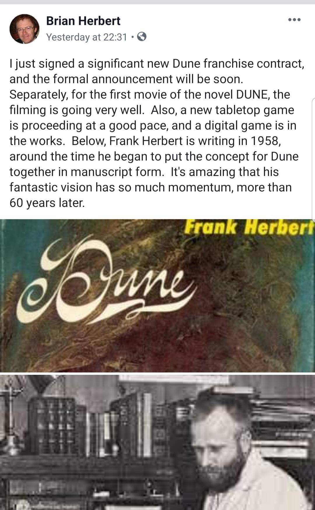 New Dune franchise contract signed, formal announcement will come soon | Scrolller