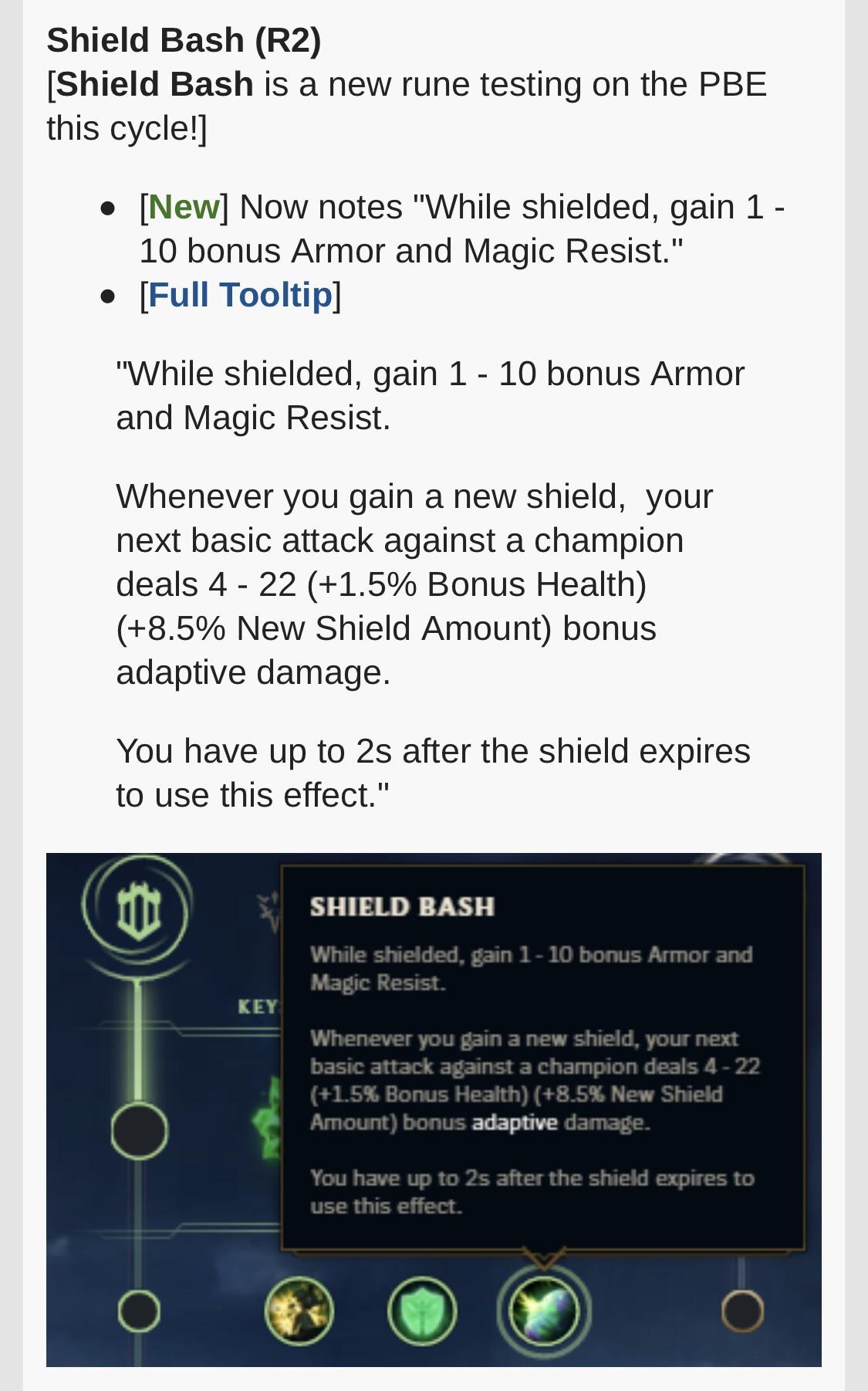 New effect on Shield Bash | Scrolller