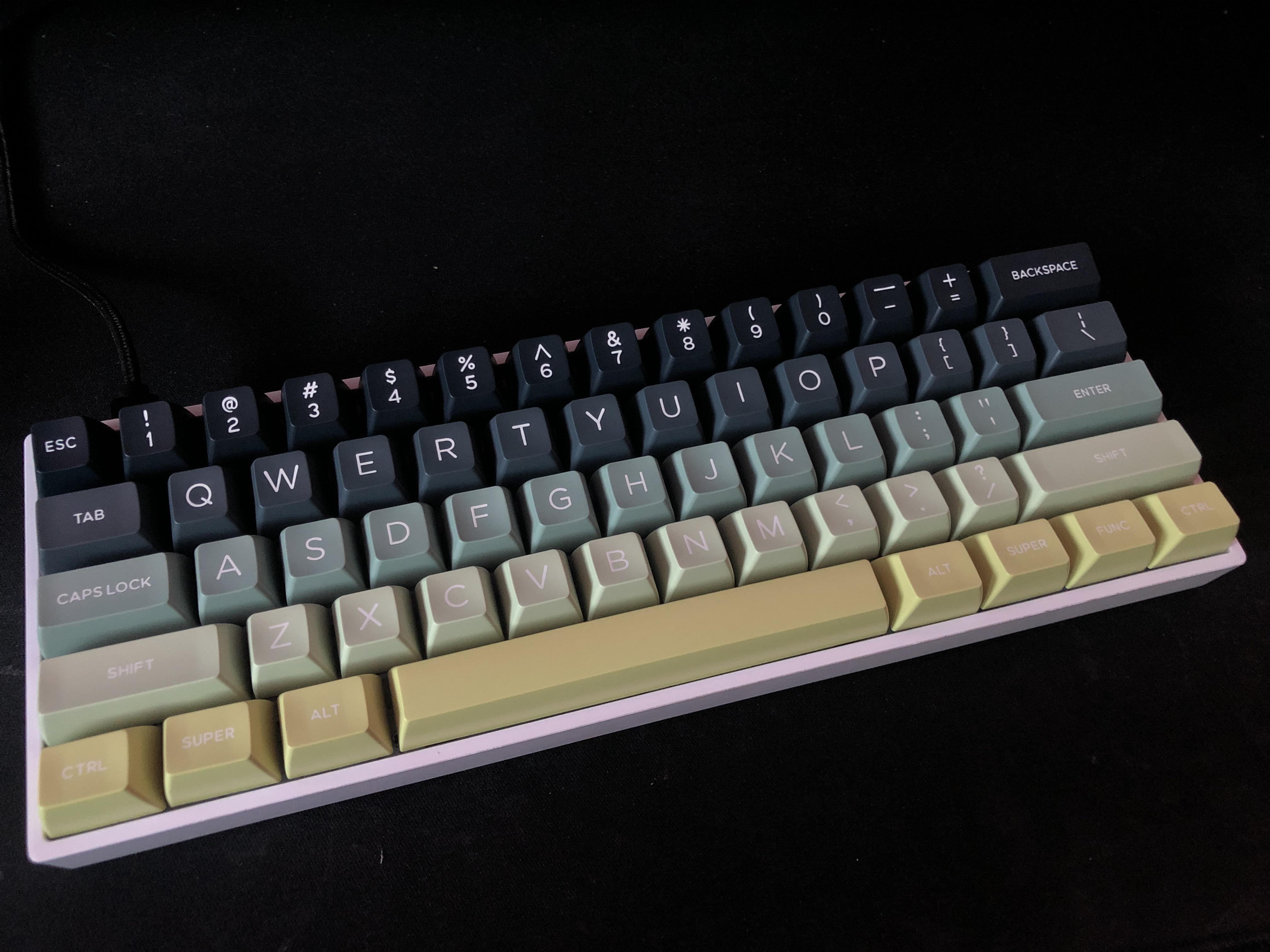 new keycaps. Set is Aurora SA profile from domikey. | Scrolller