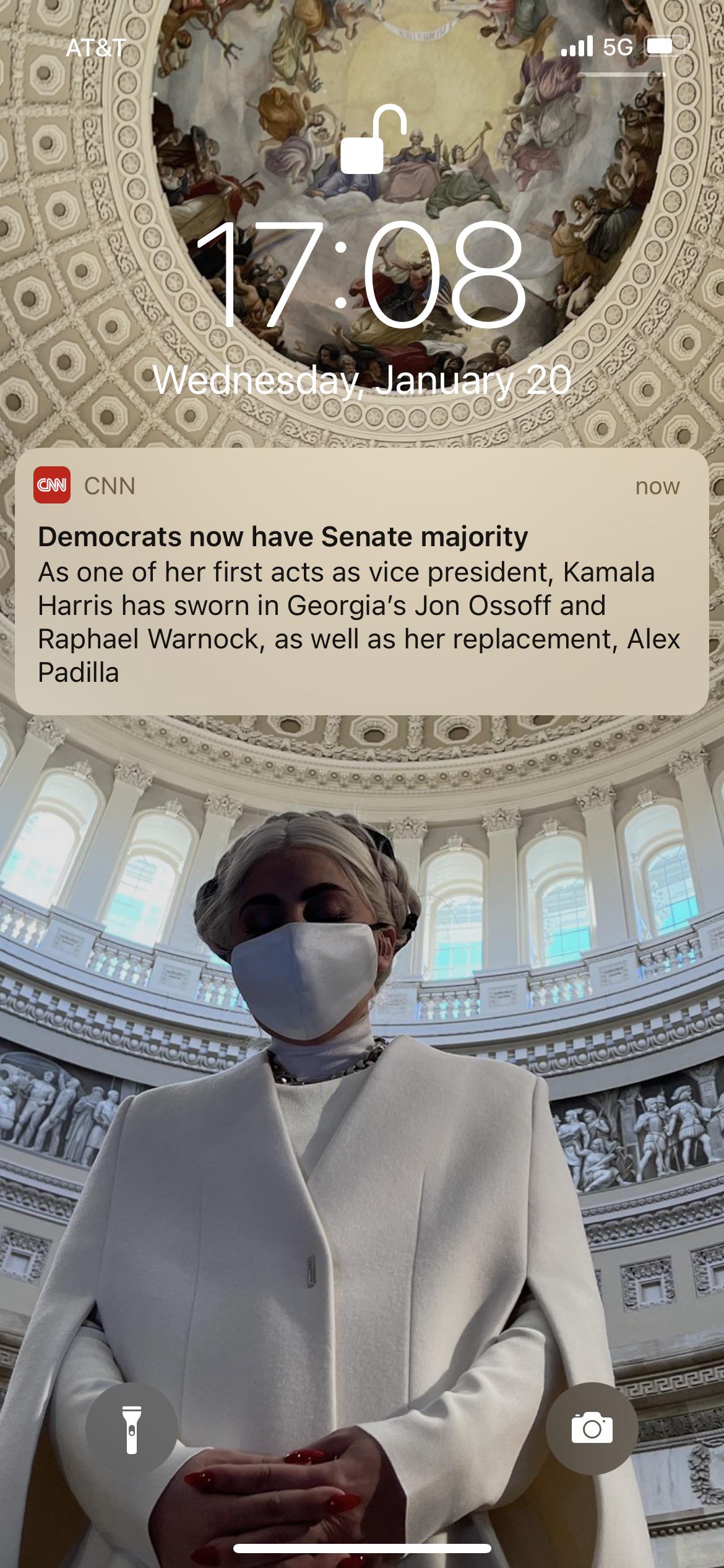 New lock screen to be blessed with good news to come. | Scrolller