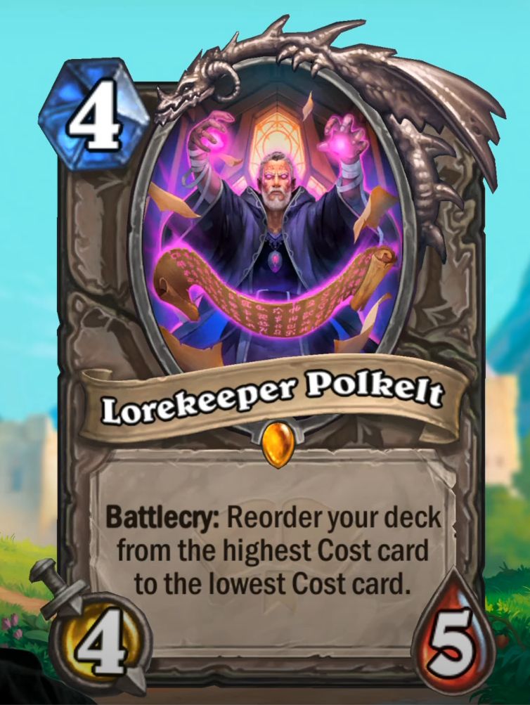 New Neutral Legendary Card Revealed - Lorekeeper Polkelt | Scrolller