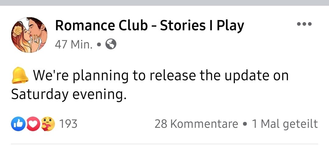 New update confirmed for Saturday evening! | Scrolller