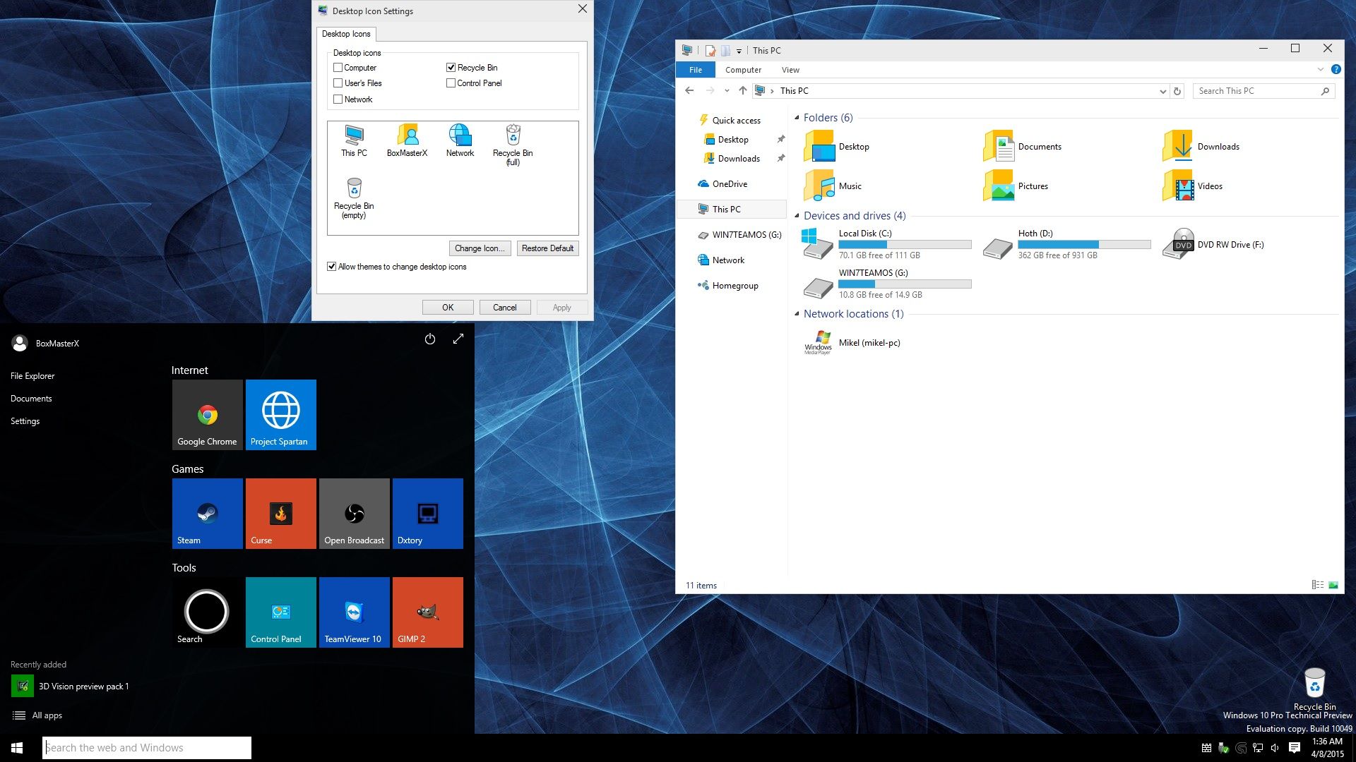 New Windows 10 build looking clean [1920x1080] | Scrolller