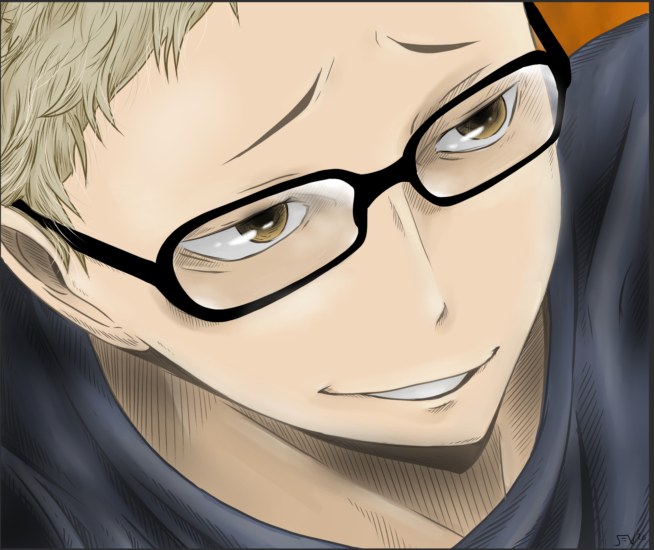 Next up was Tsukishima! (Art by me) | Scrolller