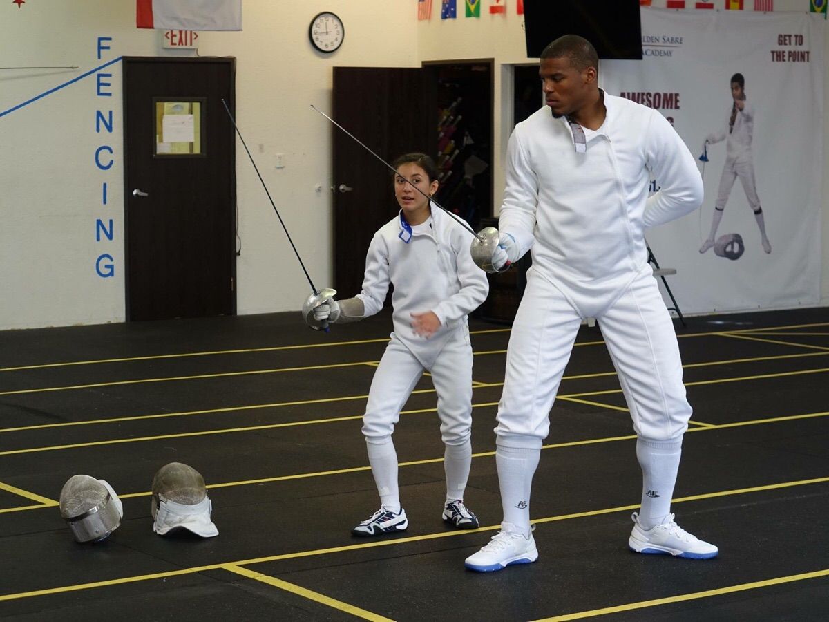 NFL MVP Cam Newton fencing! | Scrolller