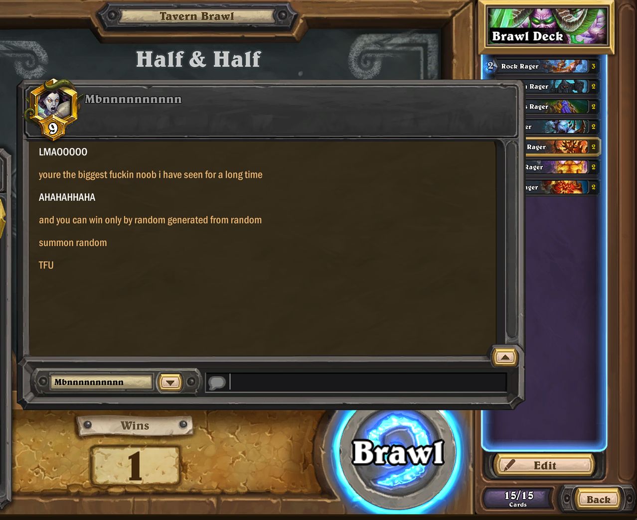 Ngl this is the best tavern brawl in a while | Scrolller