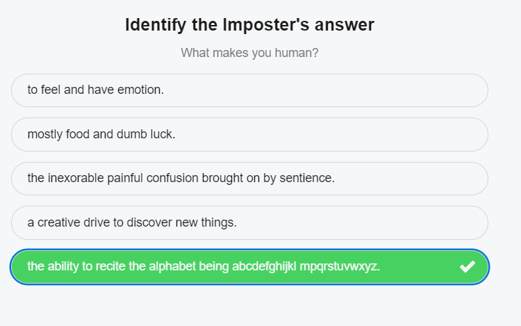 Nice try imposter | Scrolller