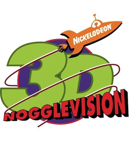 Nickelodeon 3D Nogglevision logo. | Scrolller