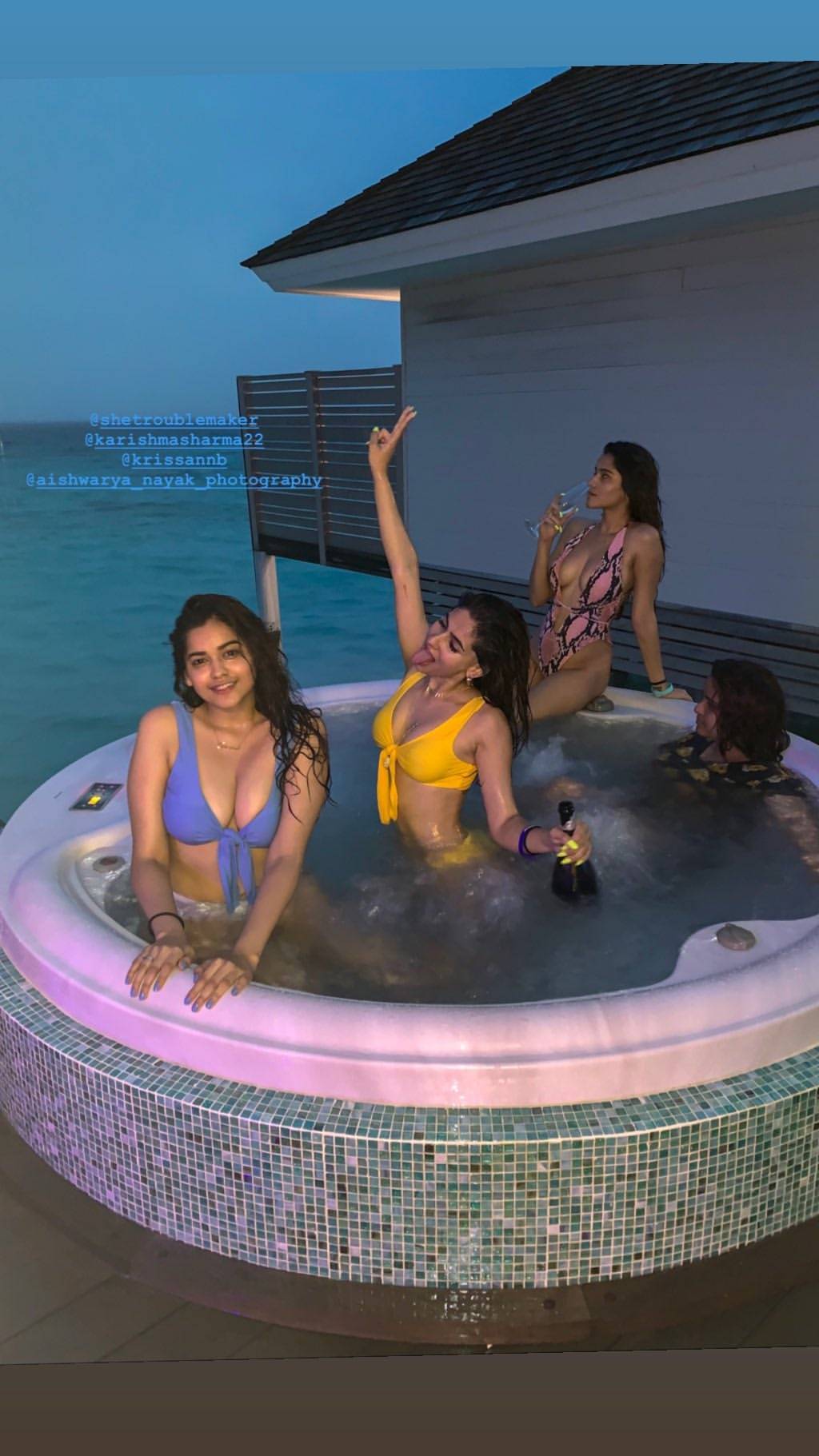 Meghna tried to hide her sisters cleavage on her story | Scrolller