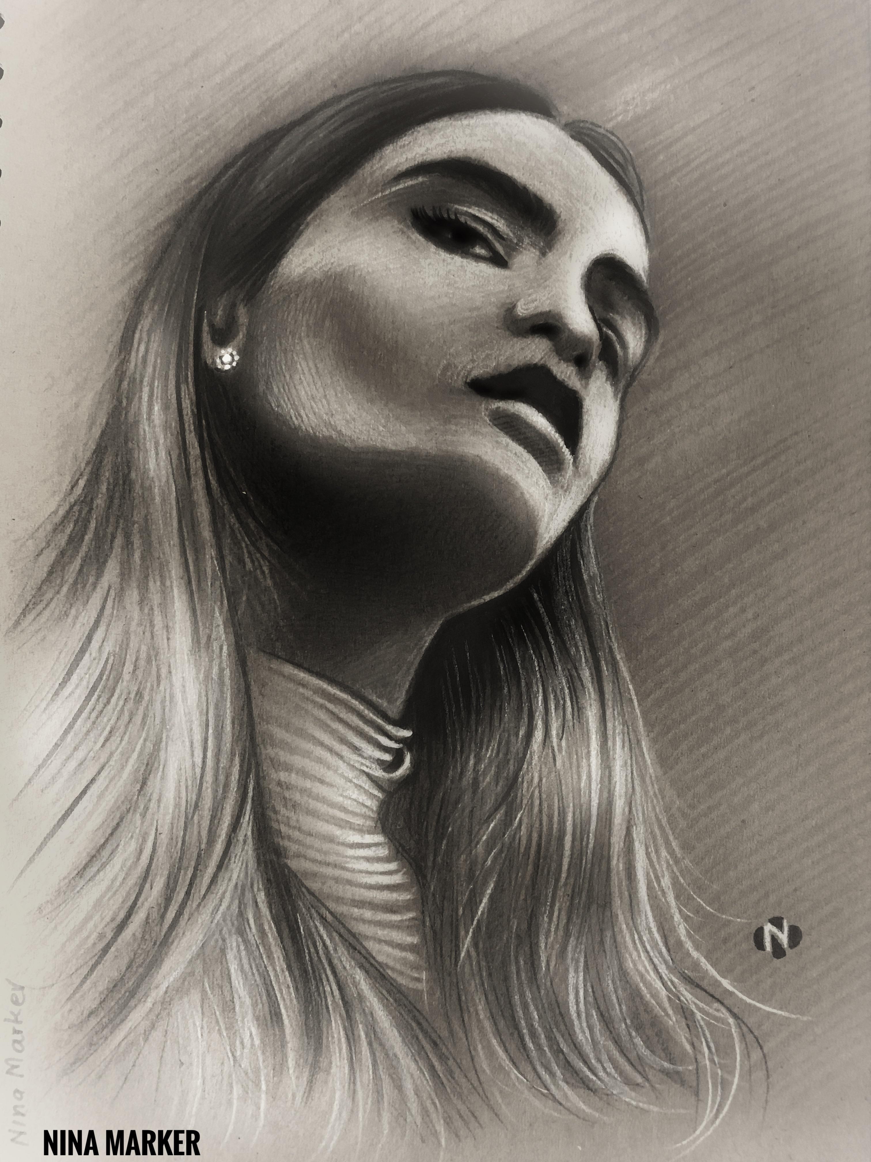 Nina Marker - my fan art of an amazing model | Scrolller