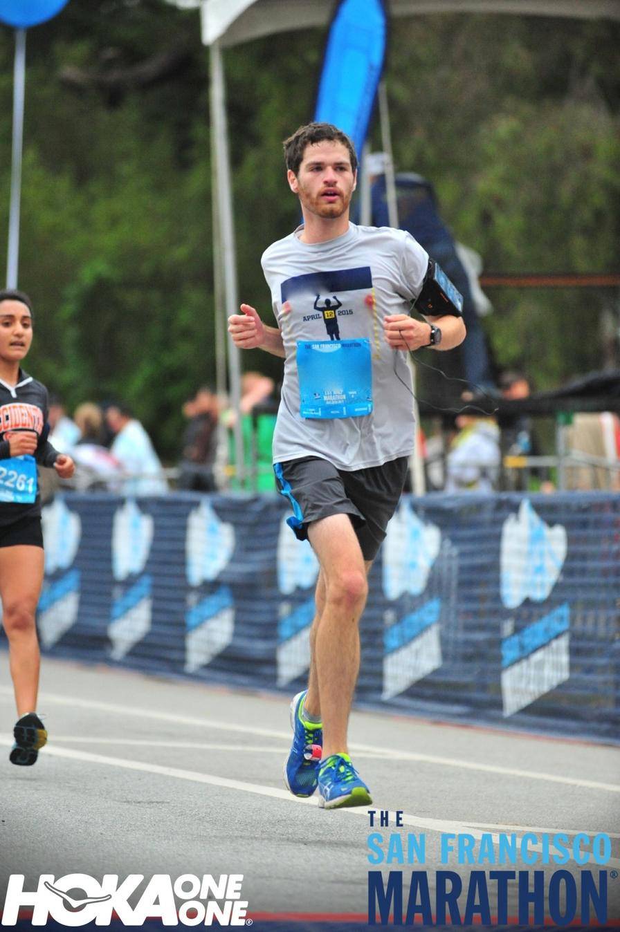 Nipples showing through at the finish line! | Scrolller