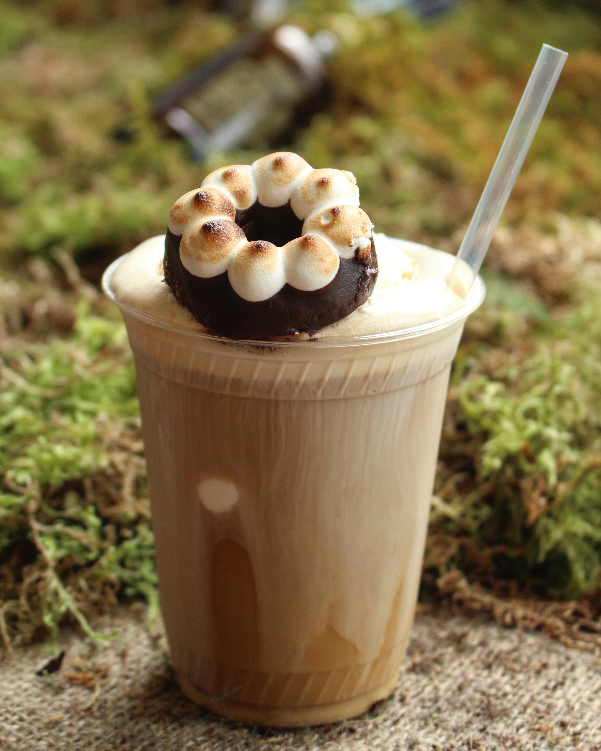 Nitro Cold Brew Float With Cardamom Ice Cream And A Smores Mini Donut 3162