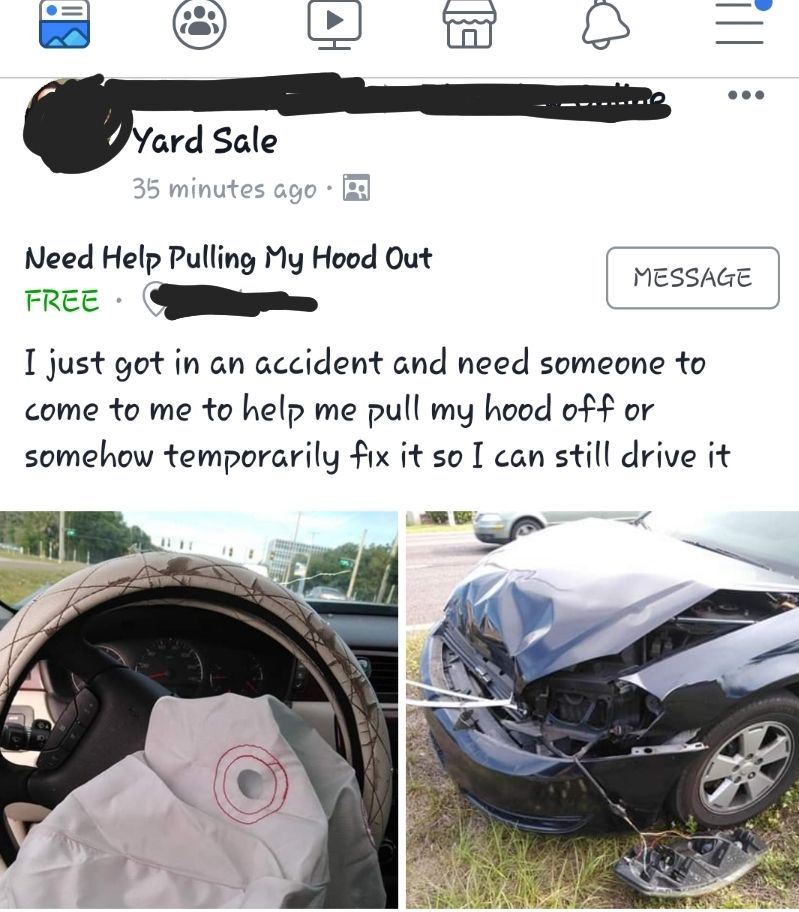 No lights, no hood, no problem! | Scrolller