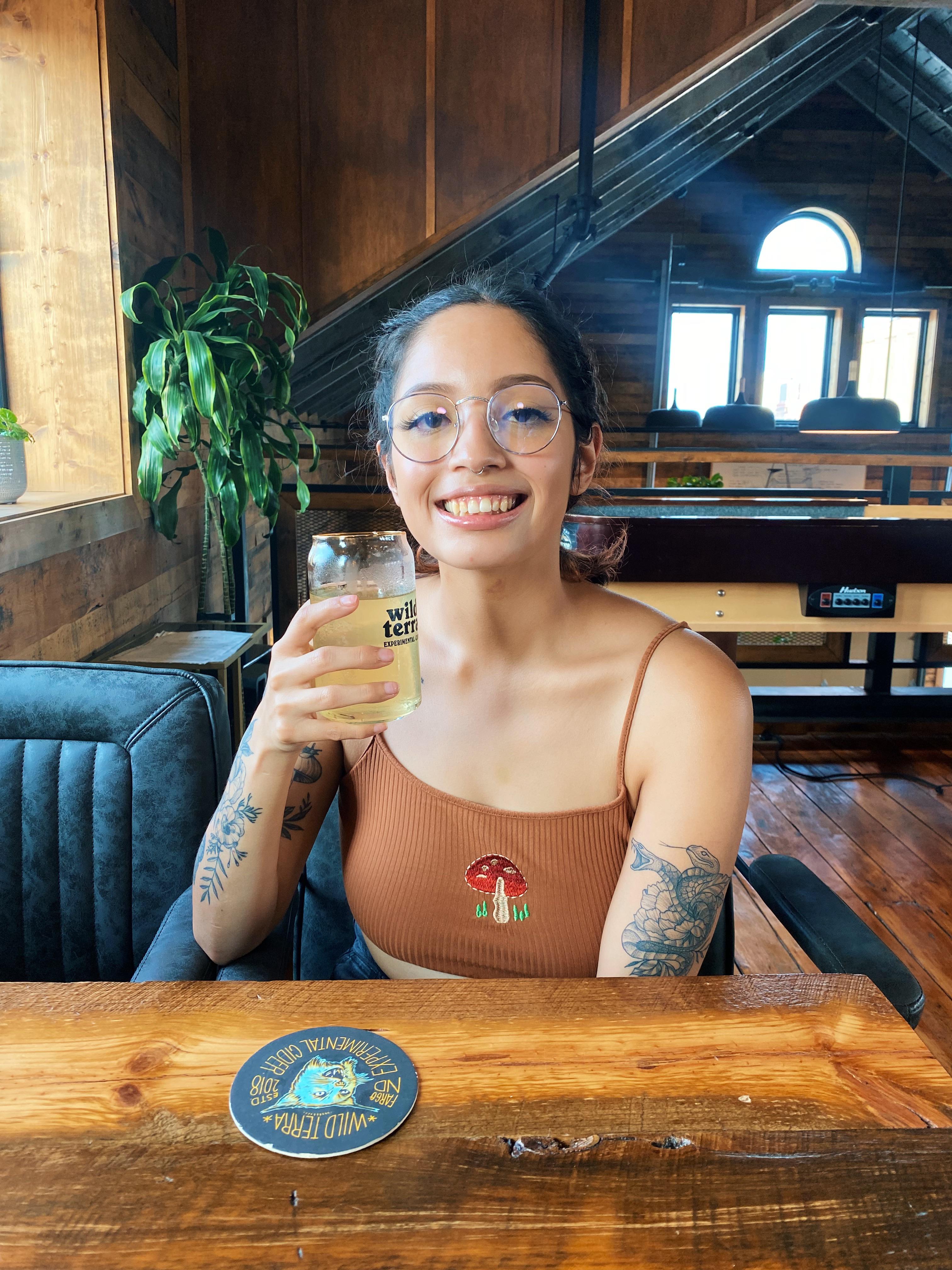 no nudity, just a tattooed girl enjoying a nice cold beer :) | Scrolller