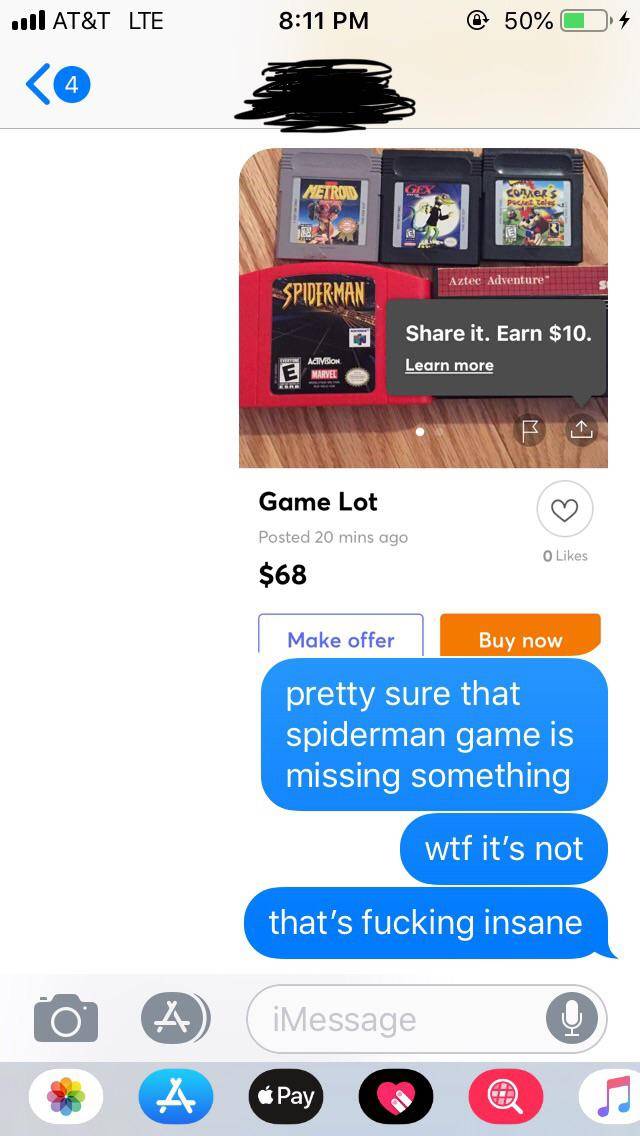 No Spider-Man on the label for Spider-Man on Nintendo 64? | Scrolller