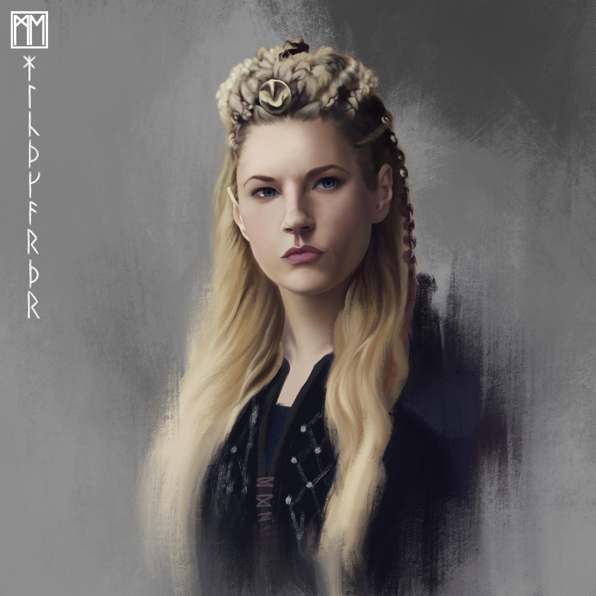 [No Spoilers] Lagertha portrait | Scrolller