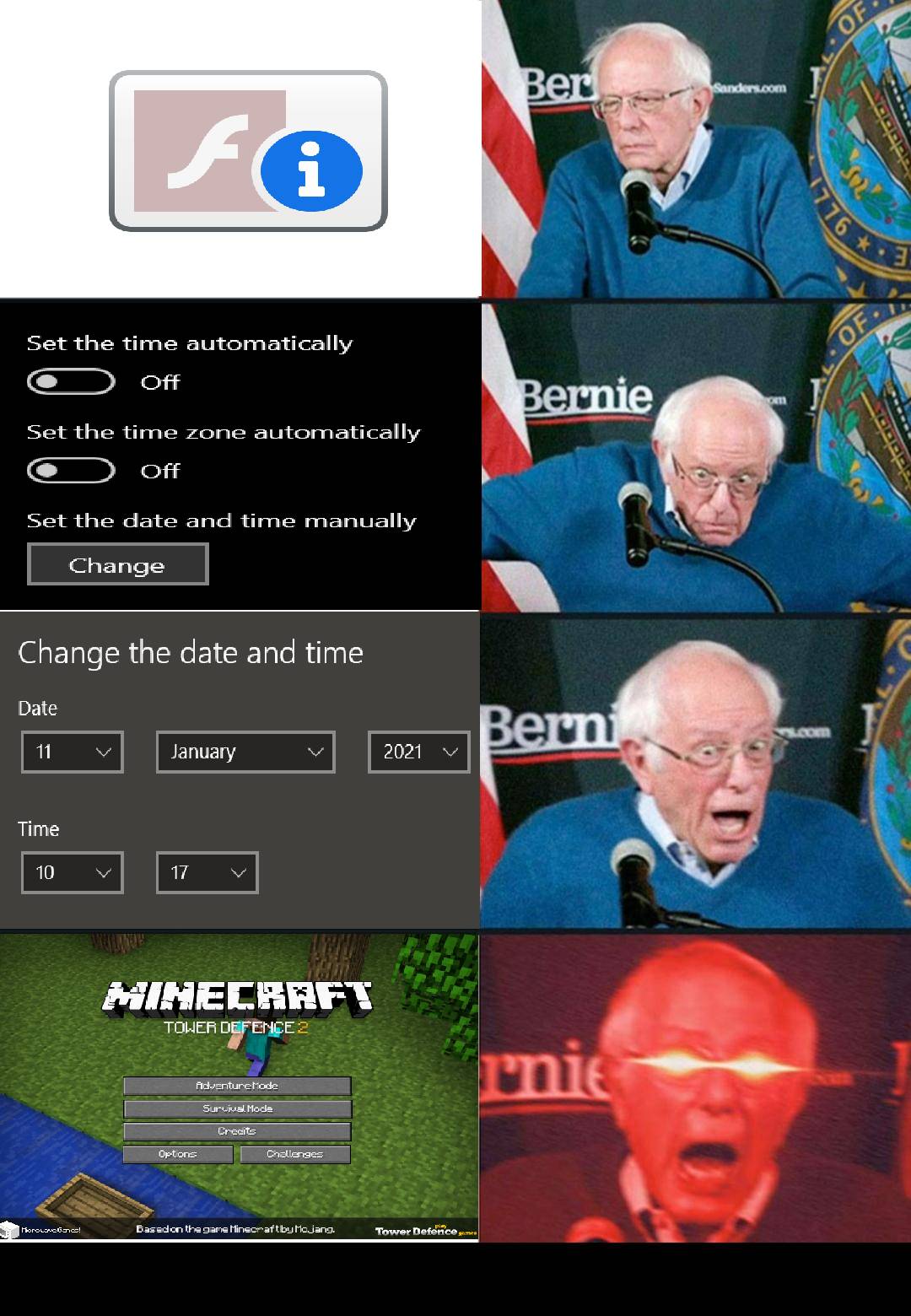 Nooooo! You can't just bypass by changing the datetime!!! Hahaha, flash go brrrrr | Scrolller