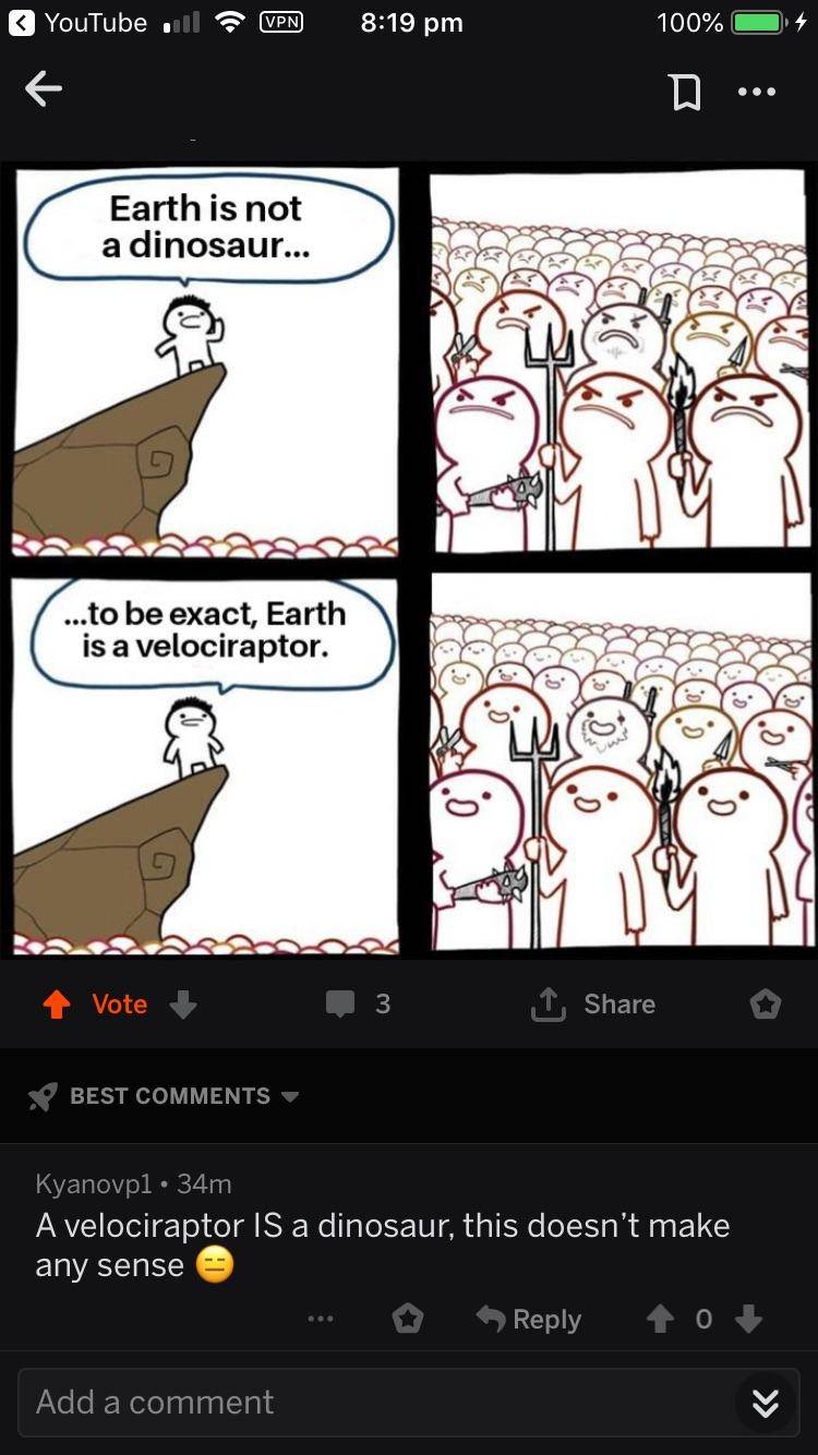 “Not a dinosaur” 🙄 | Scrolller