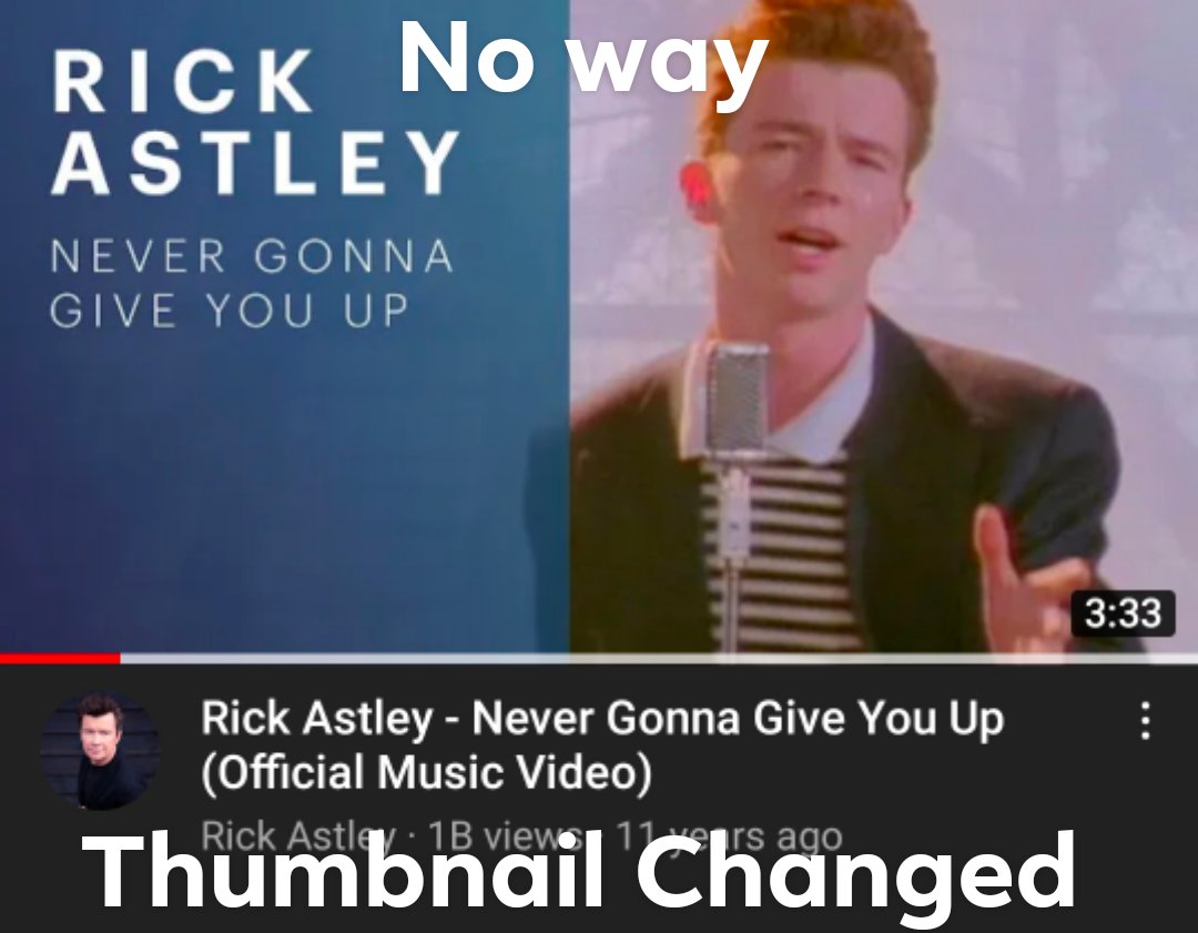 Not a rick roll at all | Scrolller