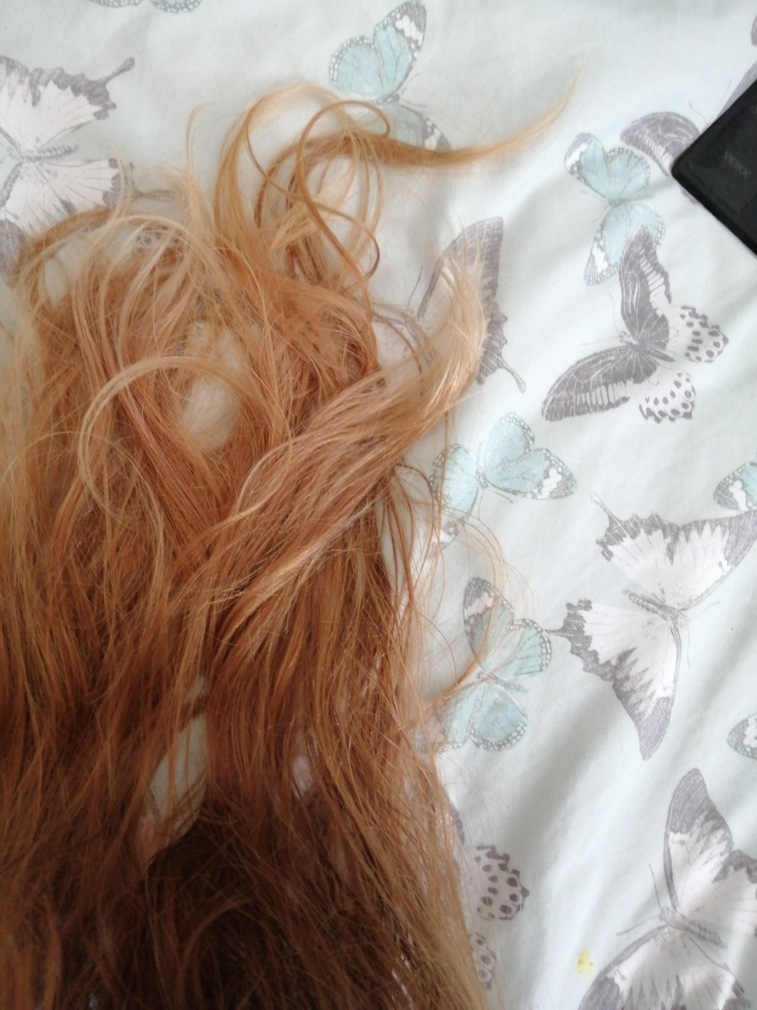 Not one for showing my face but just washed my hair and let it dry naturally (it's thigh length ...