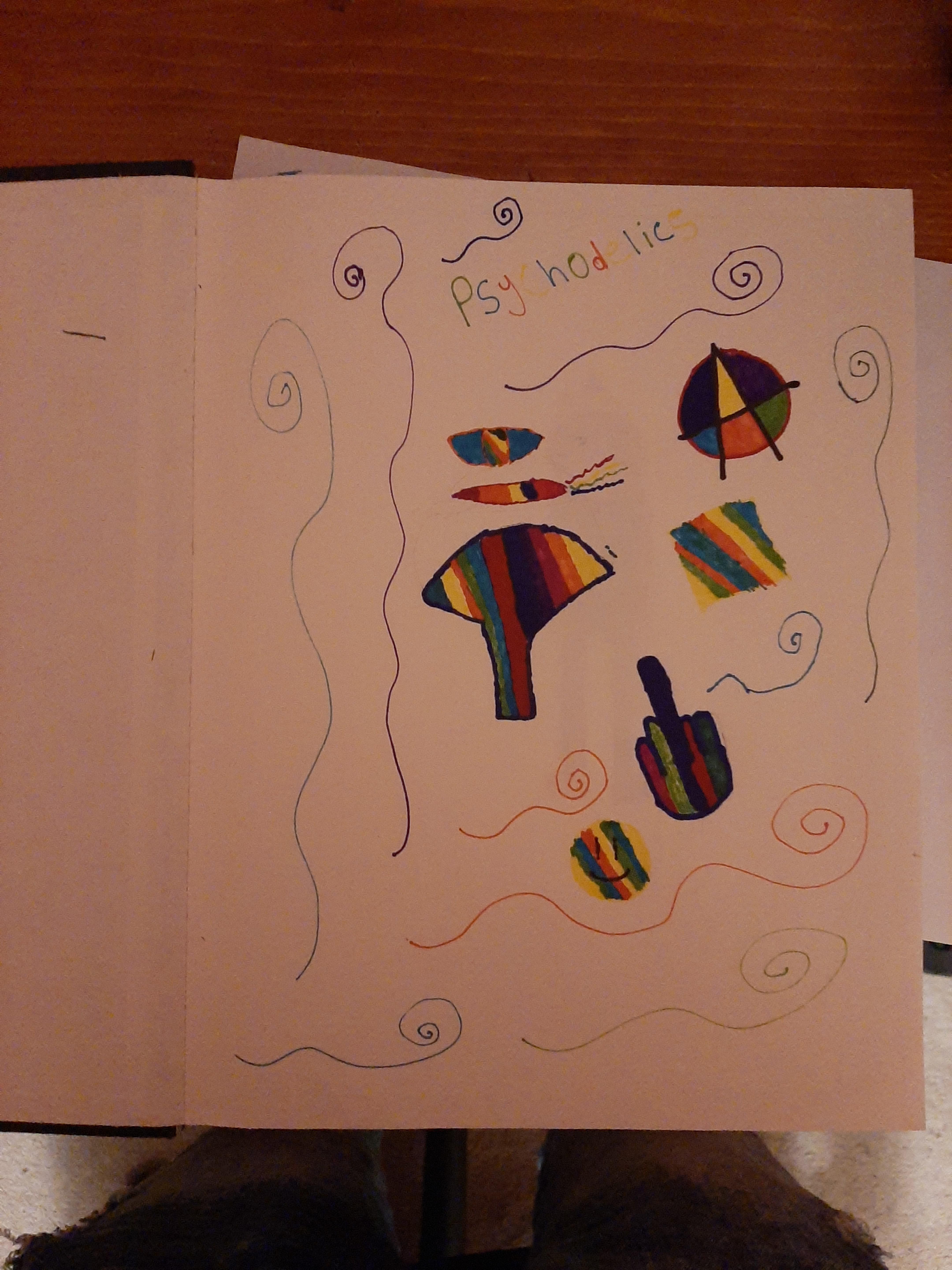 Not sure if this is even trippy but heres a crappy photo I drew a while back | Scrolller