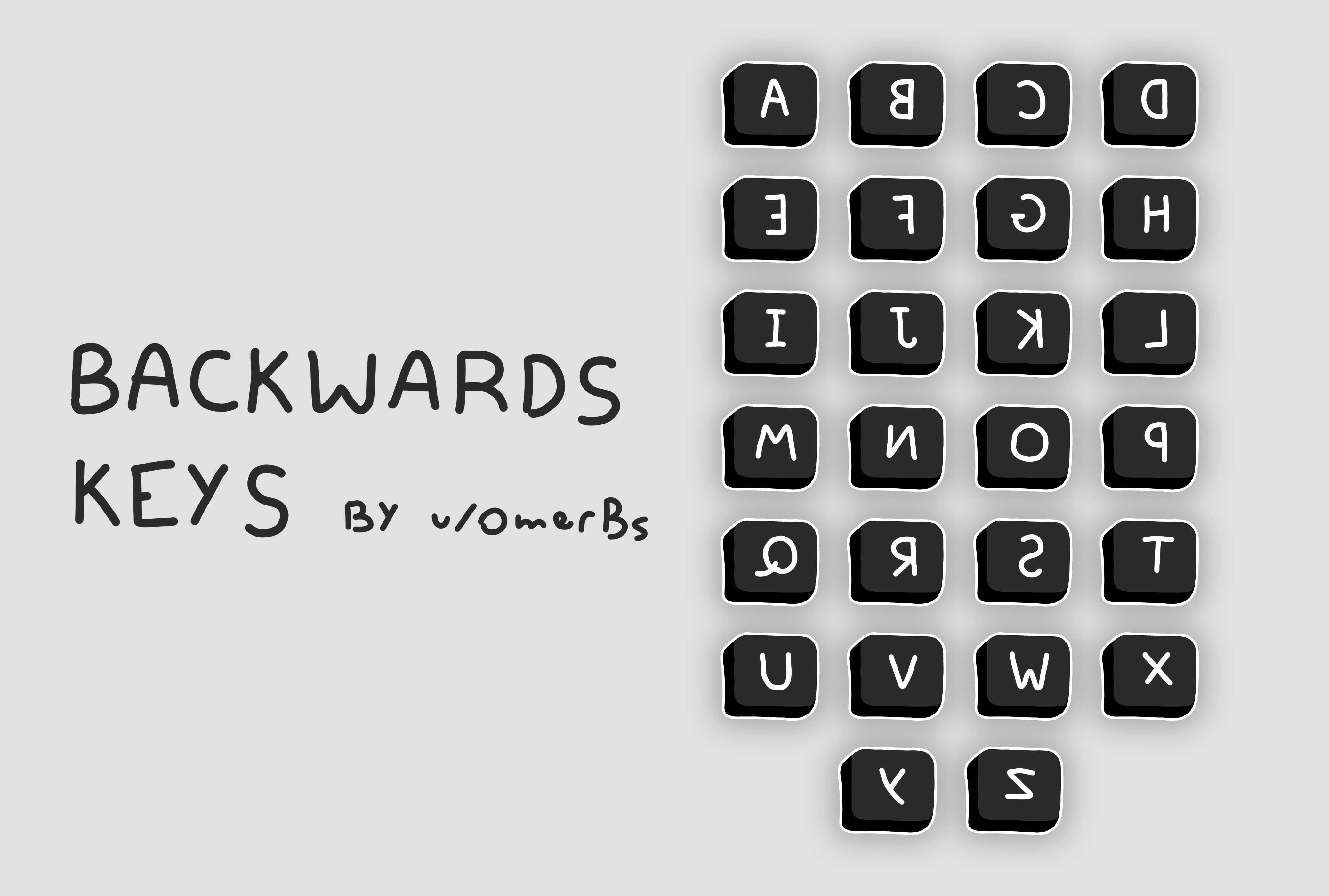 Now they're all backwards... | Scrolller