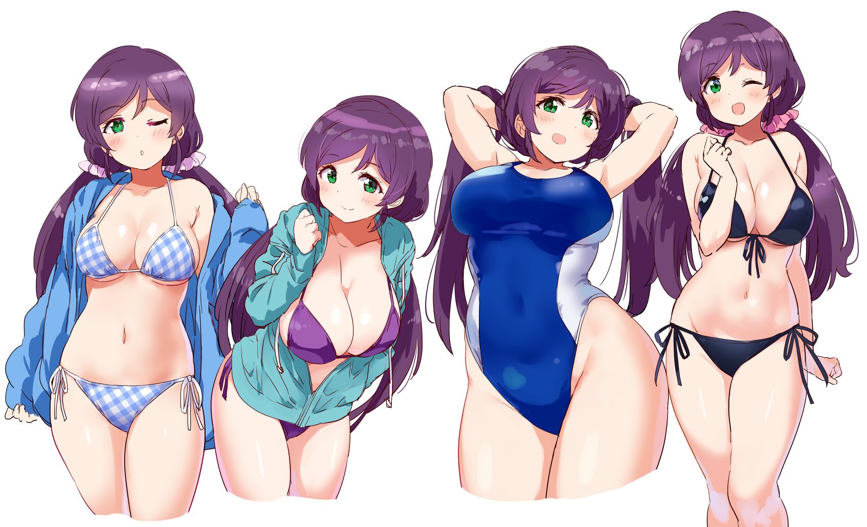 Nozomi's Swimsuits 😍 | Scrolller