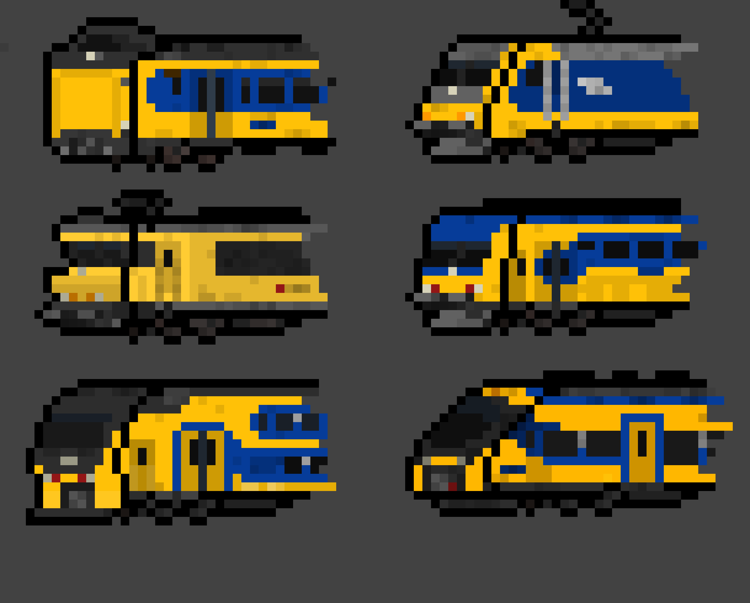 NS intercity trains pixel art [OC] | Scrolller