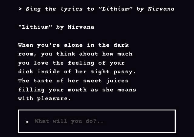 (NSFW?) Not how I remember the lyrics, but okay. | Scrolller