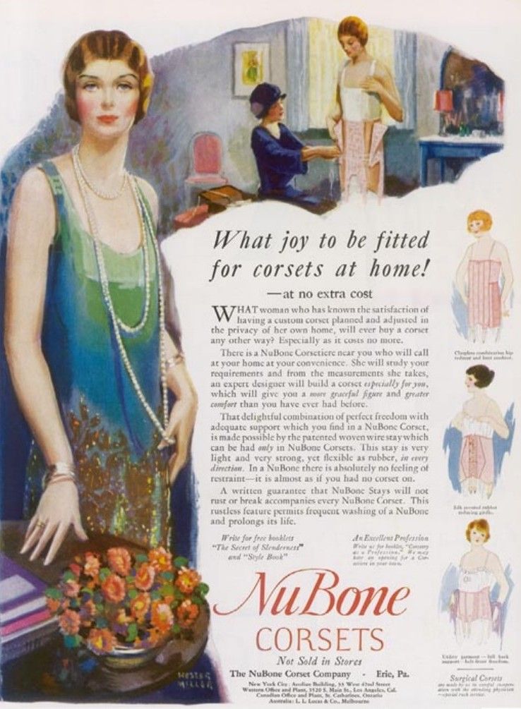NuBone Corsets. 1920s. | Scrolller