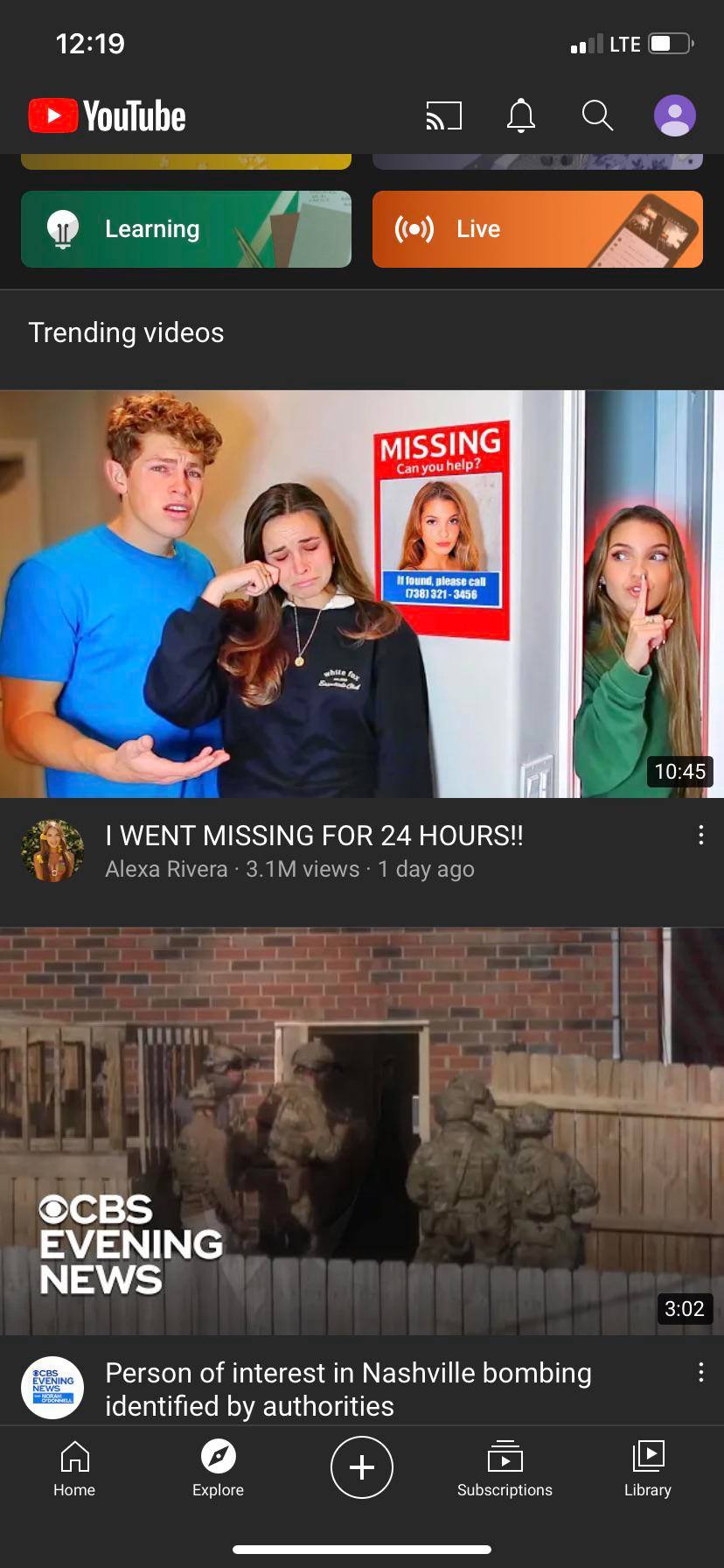 Number 1 trending on YouTube | Scrolller