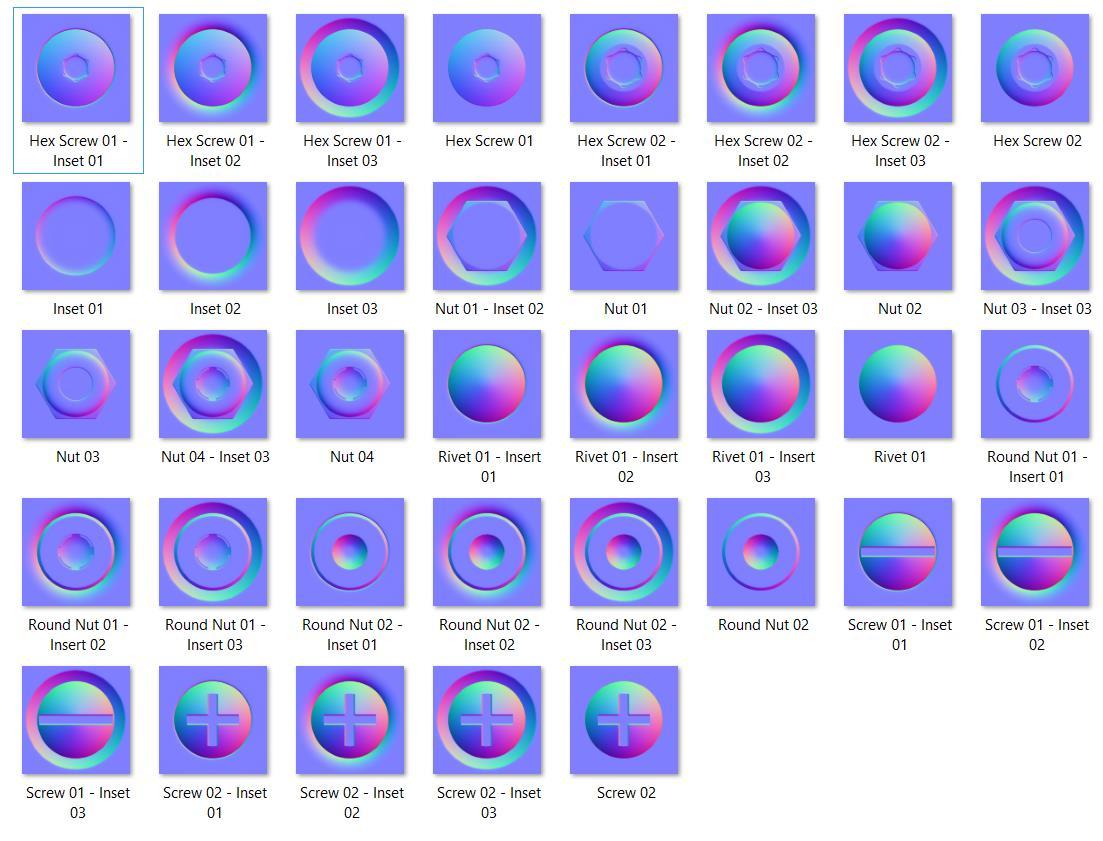 Nuts & Bolts normal maps | Scrolller