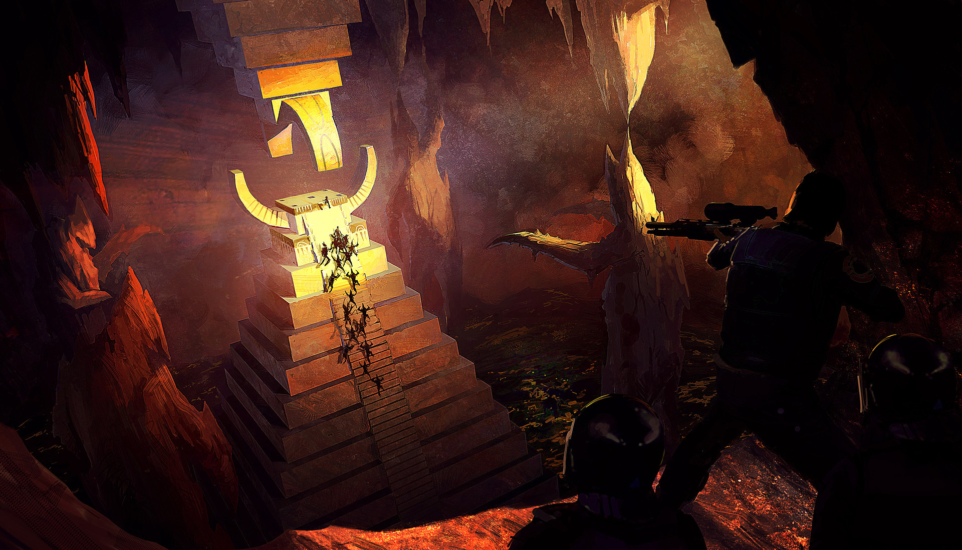 Obsidian Tomb by Christian Bravery | Scrolller