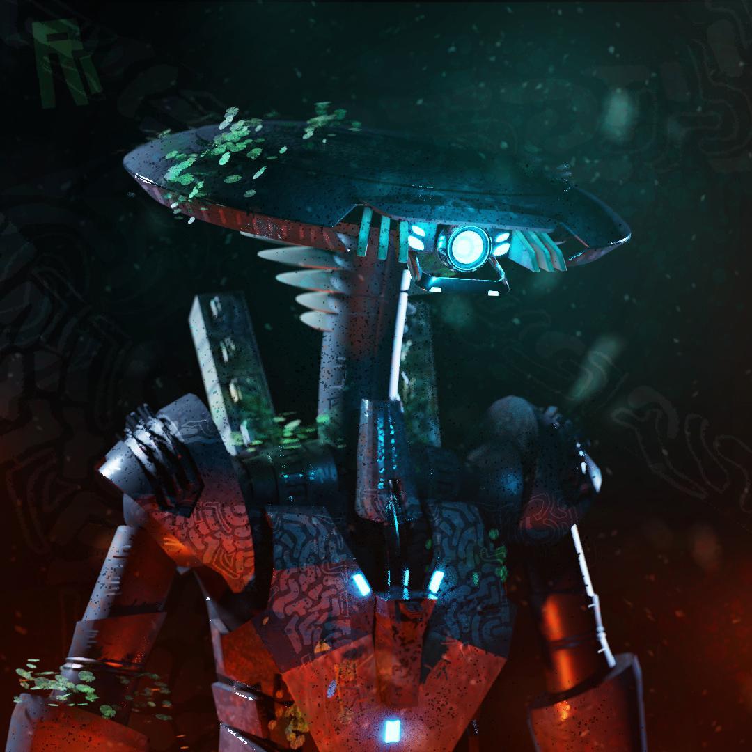 [OC] 3D Render of new robot portrait | Scrolller