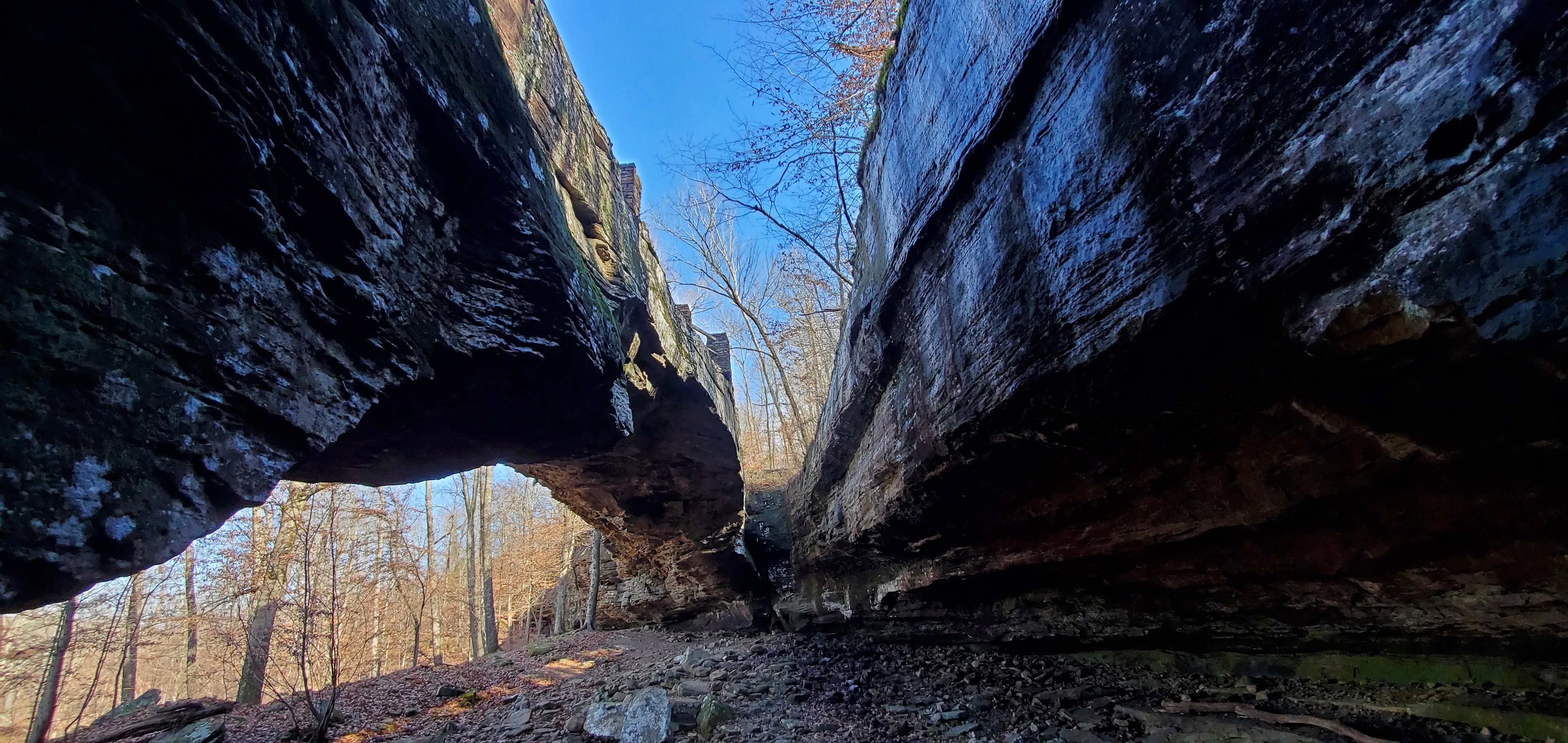 [OC] Alum Cove Natural Bridge, Ozarks National Forest, Arkansas, U.S.A [4608×2184] | Scrolller